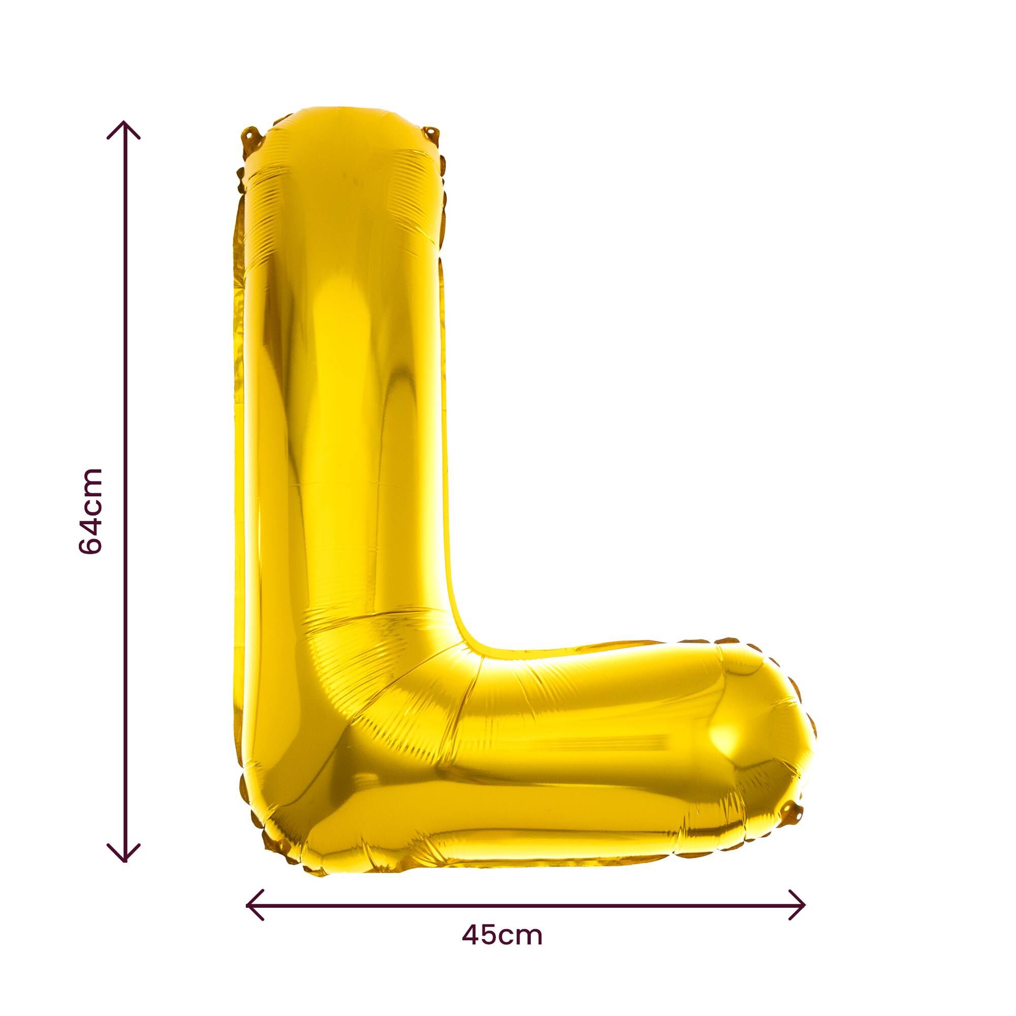 Extra Large Gold Foil Letter L Balloon | Hobbycraft