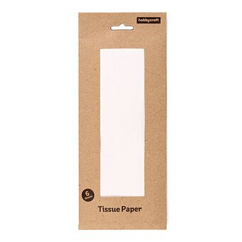 White Tissue Paper 50cm x 75cm 6 Pack | Hobbycraft