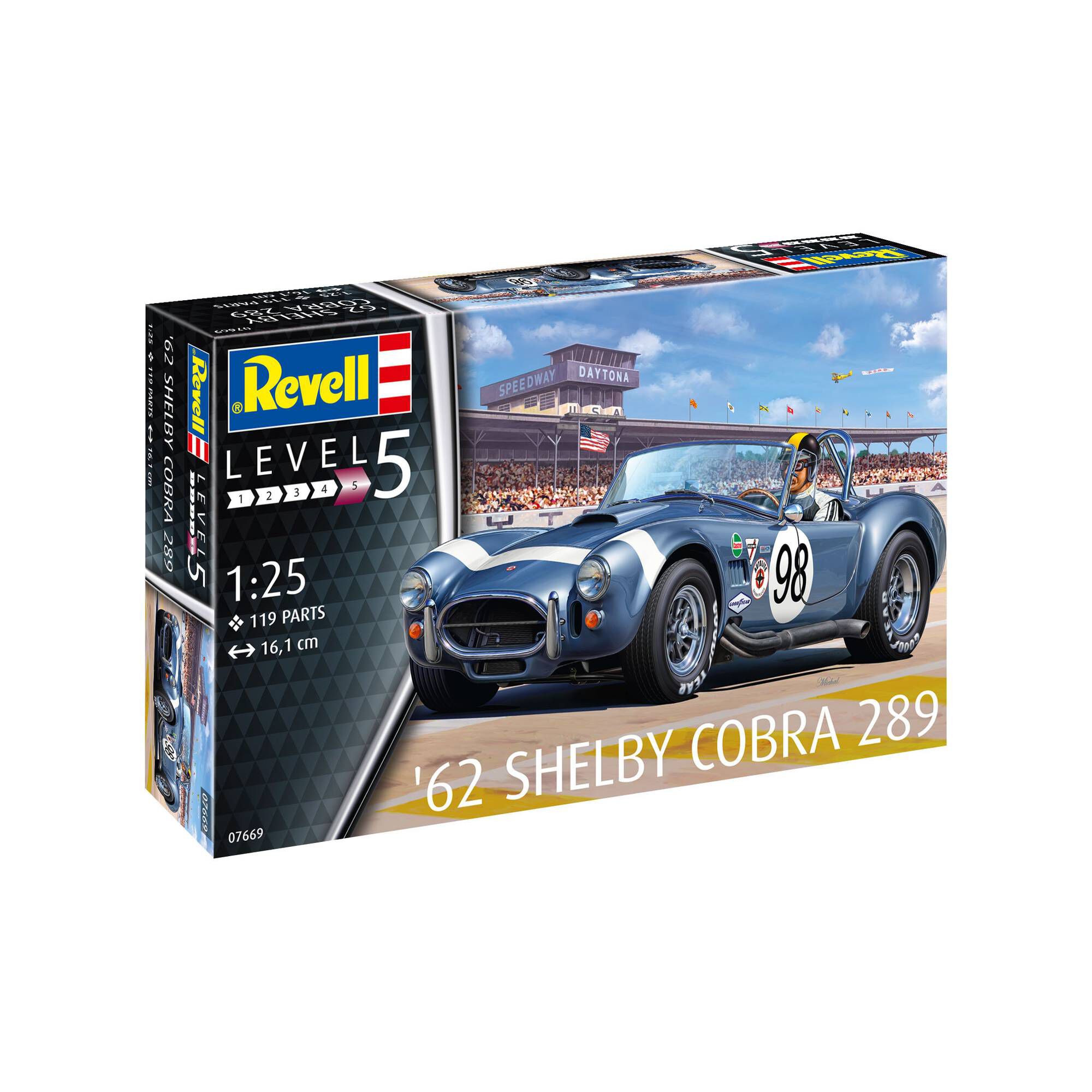 Revell ’62 Shelby Cobra 289 Cabriolet Model Kit 1:25 | Hobbycraft
