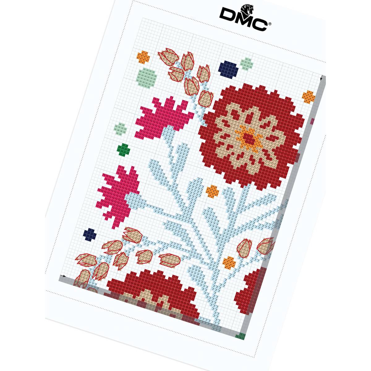FREE PATTERN DMC Flowers Cross Stitch 0190 | Hobbycraft