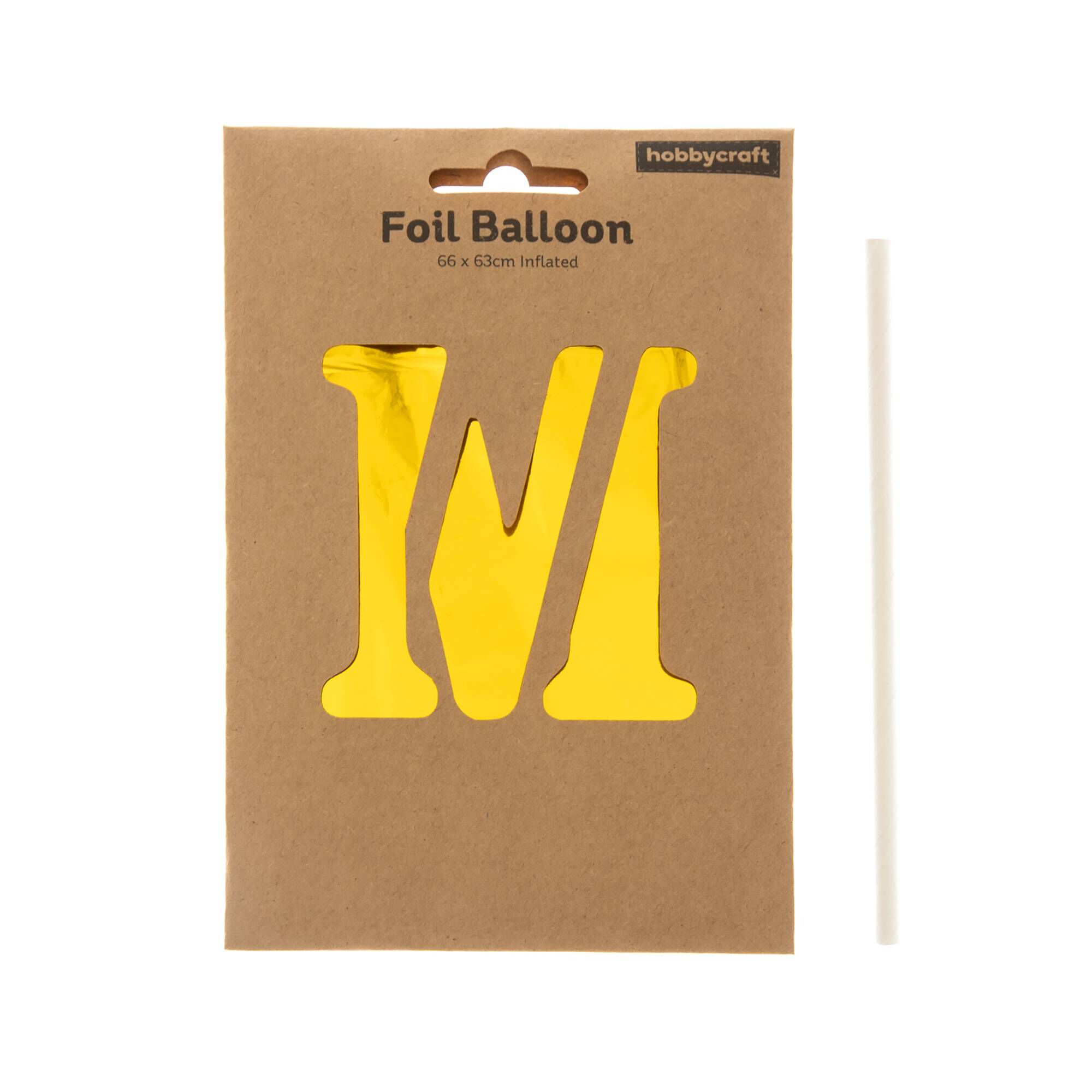 Extra Large Gold Foil Letter M Balloon | Hobbycraft