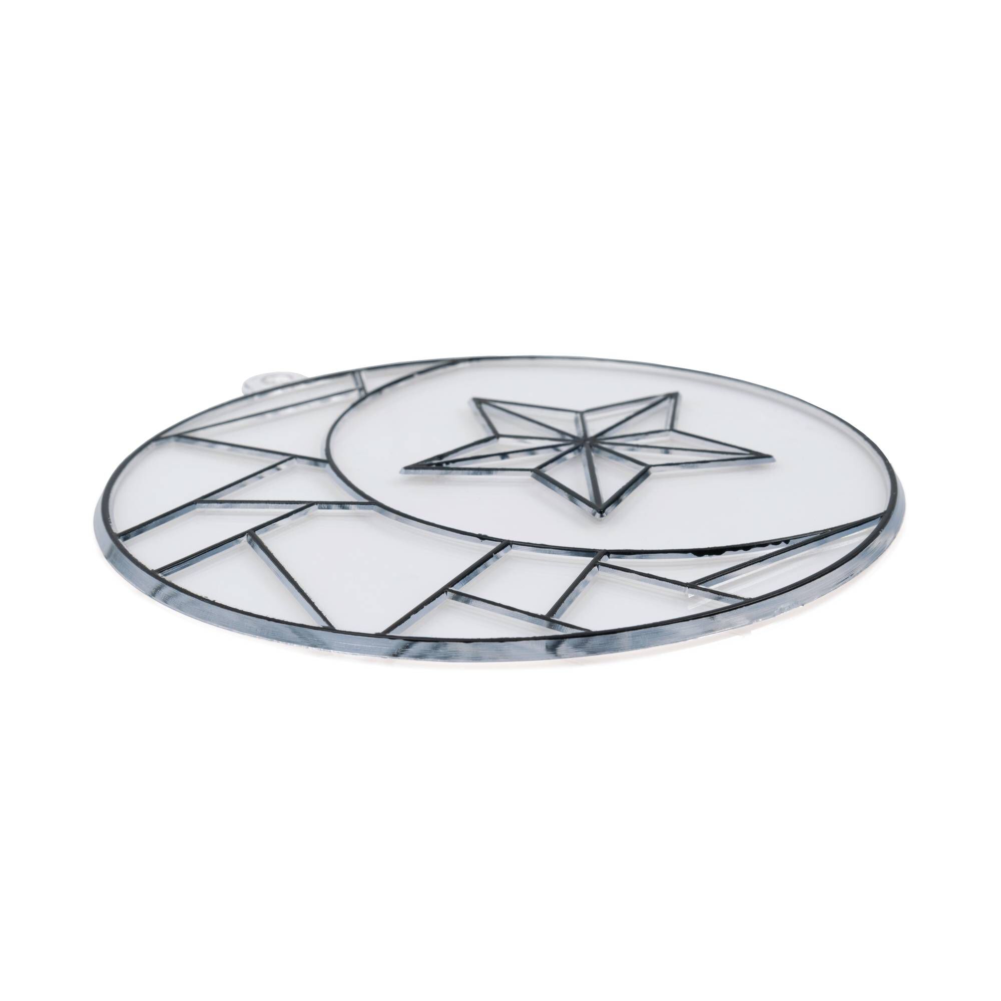 Moon and Star Plastic Suncatcher | Hobbycraft