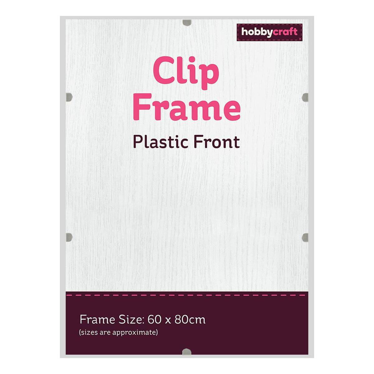Plastic Clip Frame 60cm x 80cm | Hobbycraft