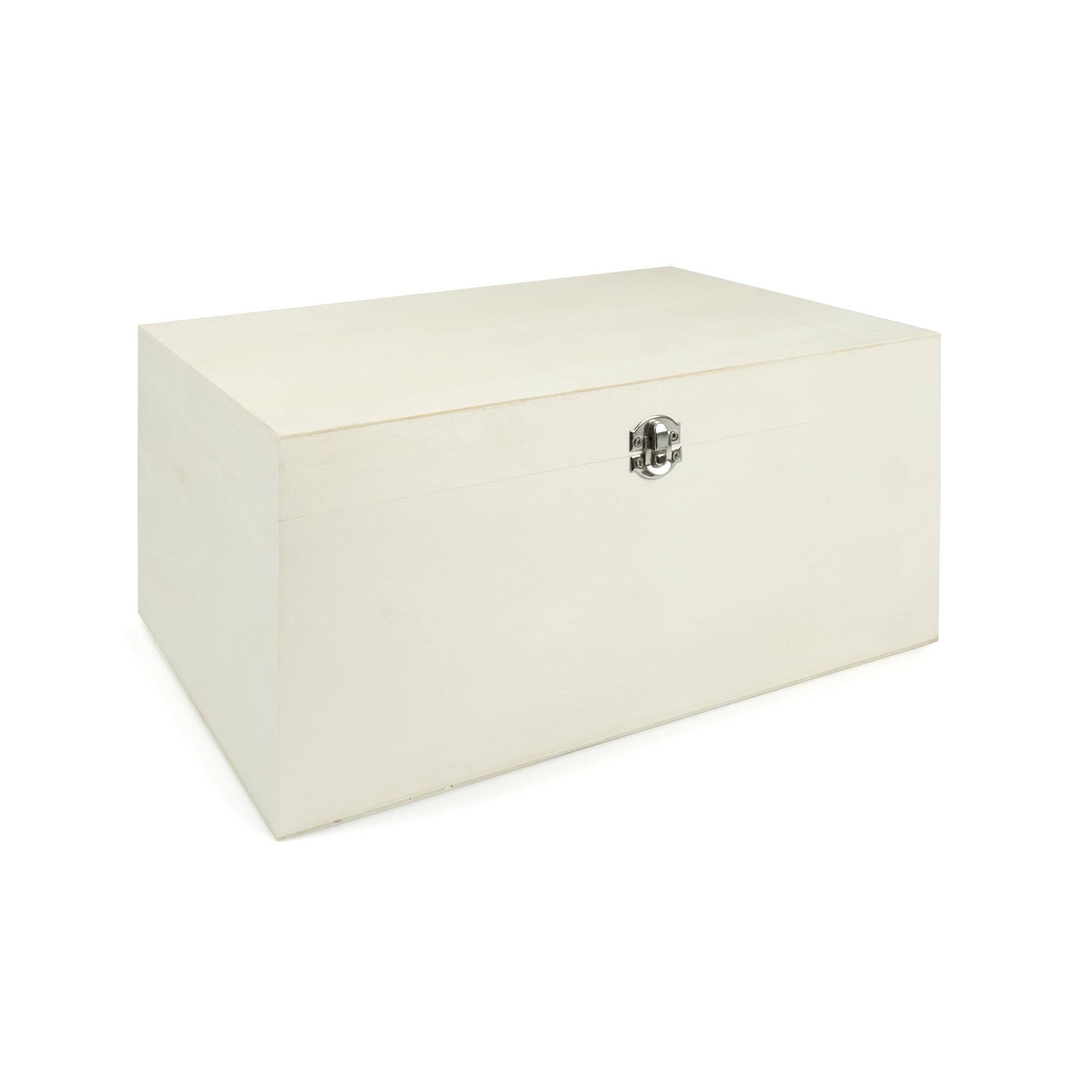 Wooden Storage Box 35cm x 25cm x 17cm | Hobbycraft