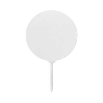 Clear Round Acrylic Cake Toppers 5cm x 9cm 5 Pack | Hobbycraft