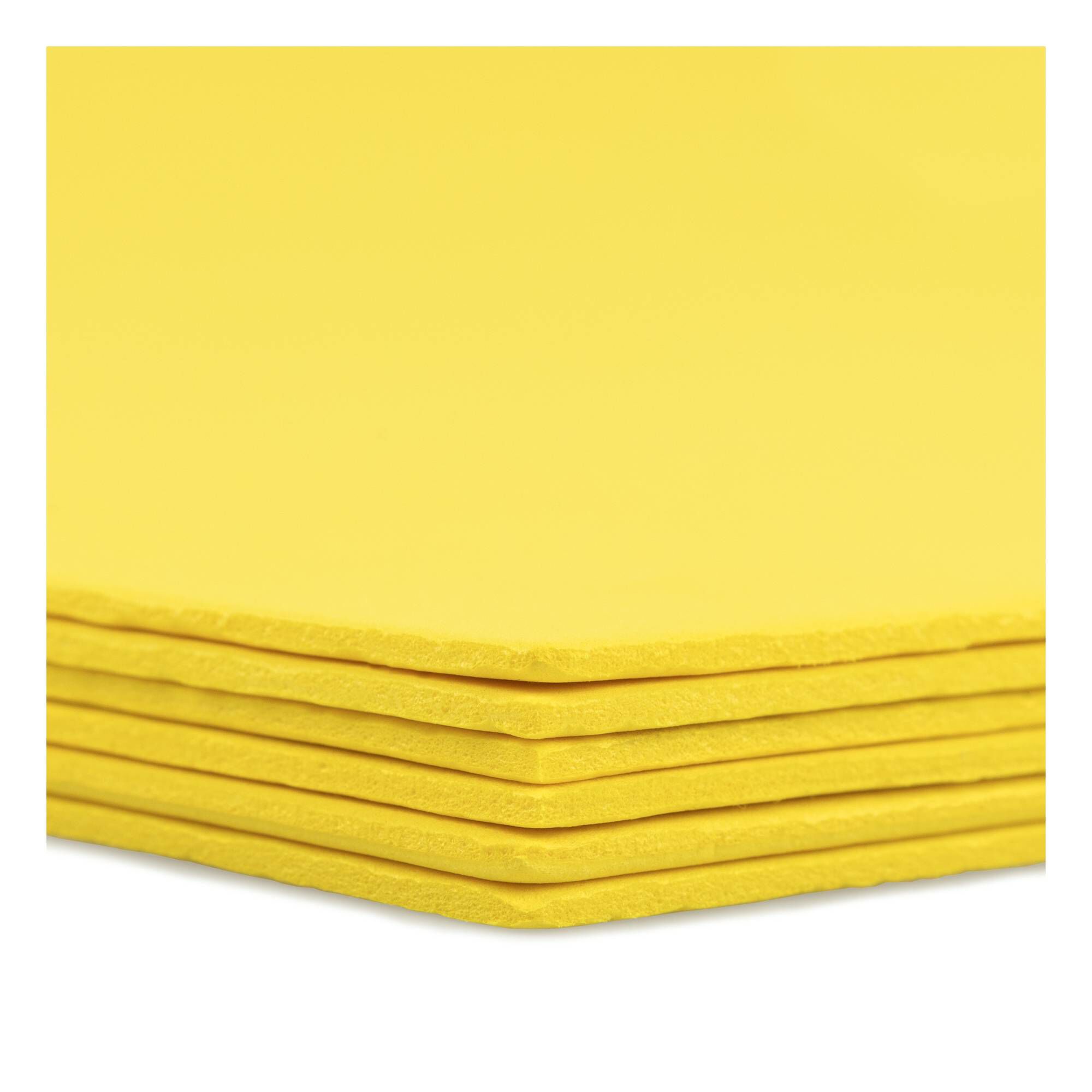 Yellow EVA Foam Sheets A4 6 Pack | Hobbycraft