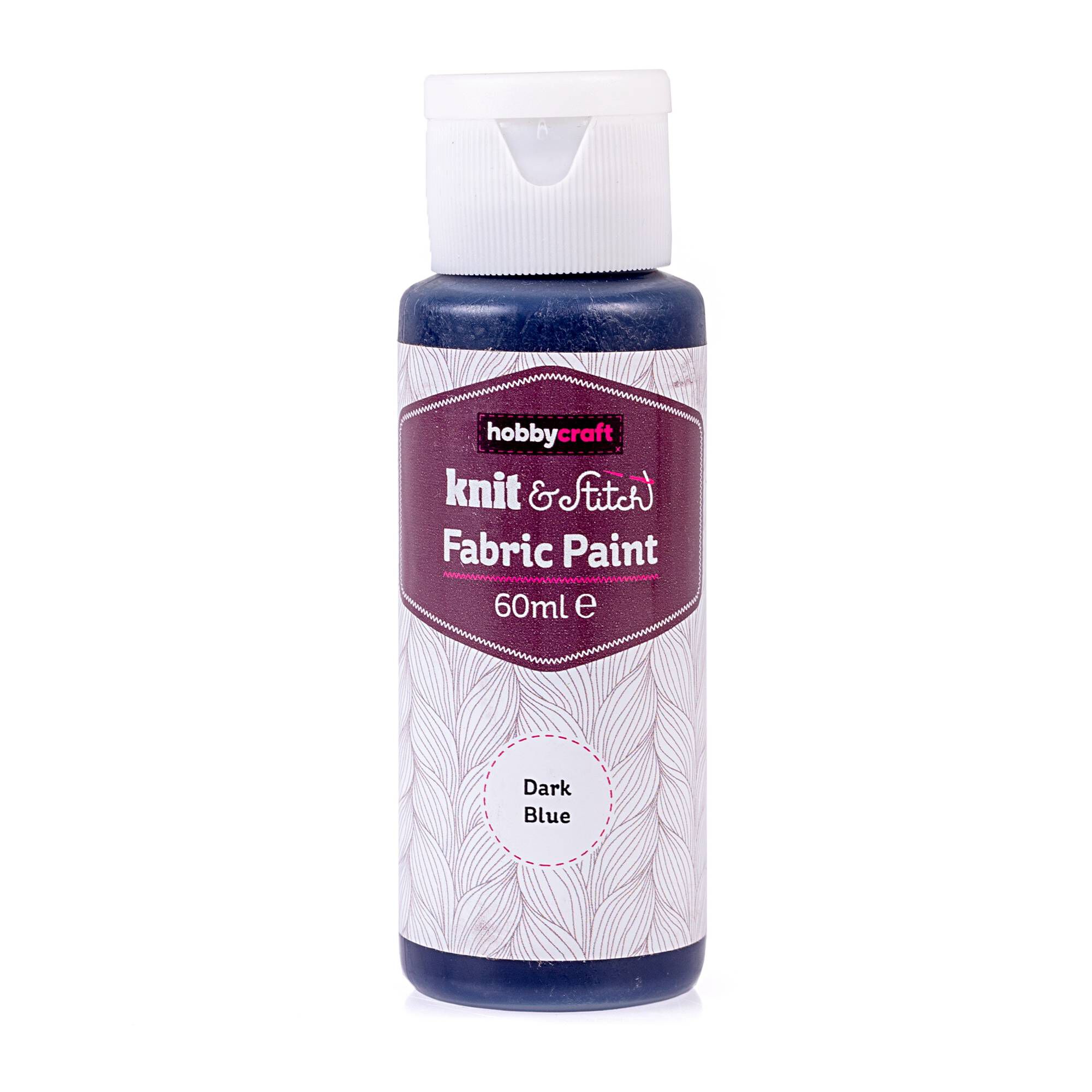 Dark Blue Fabric Paint 60ml | Hobbycraft