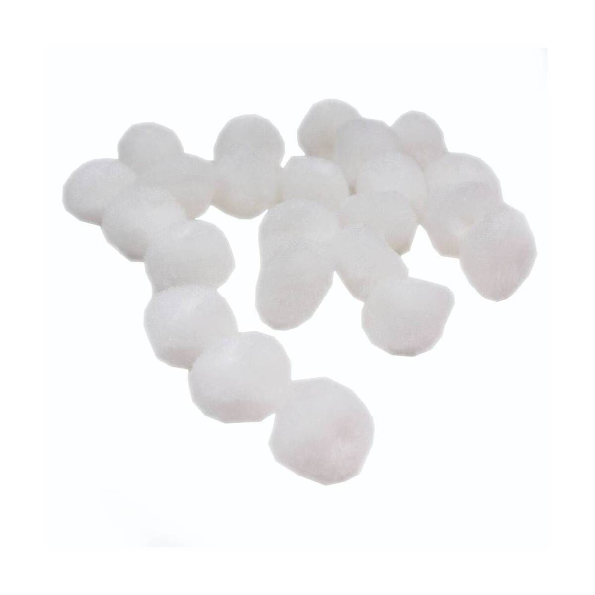 White Pom Poms 2cm 25 Pack | Hobbycraft