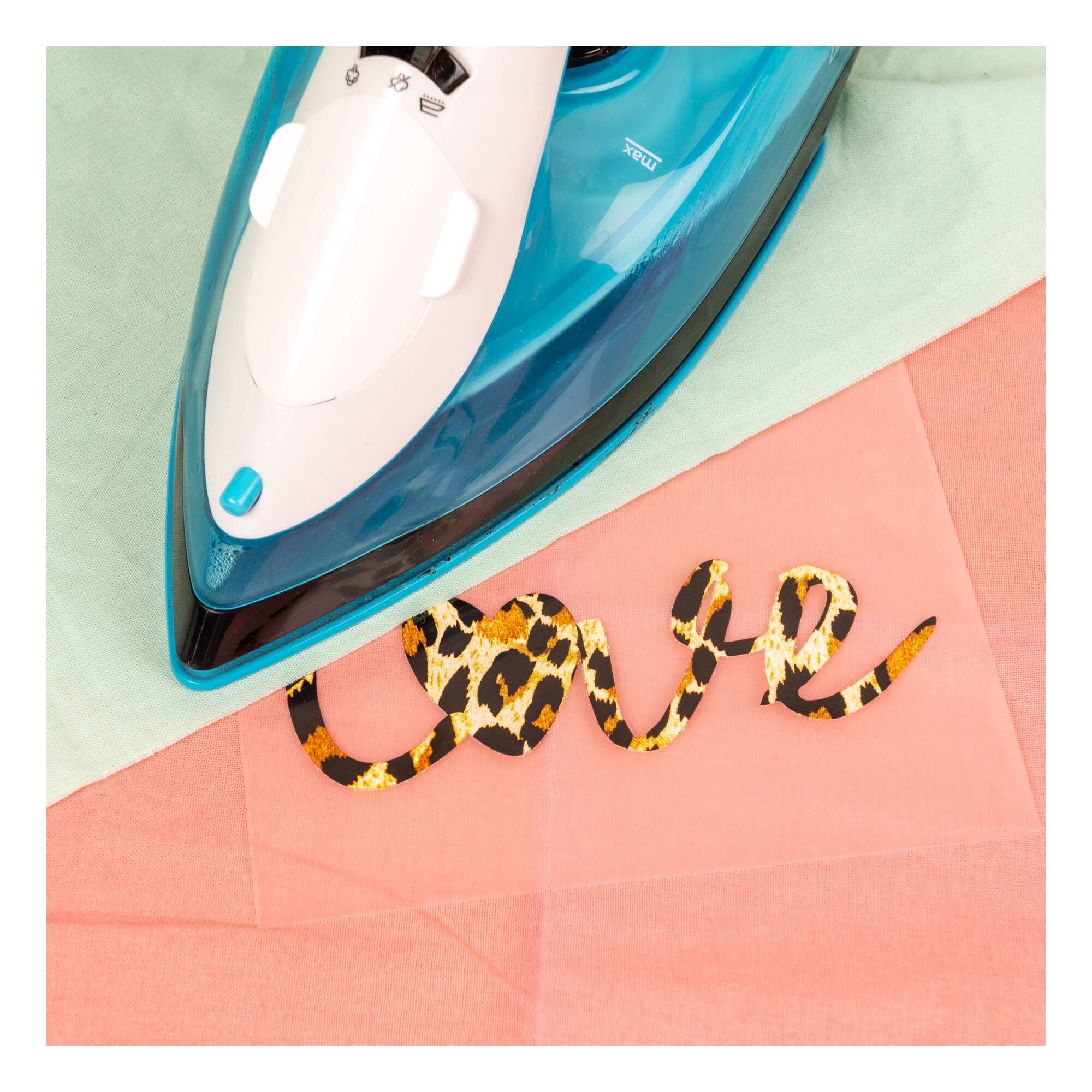 Leopard Print Love Iron-On Motif | Hobbycraft