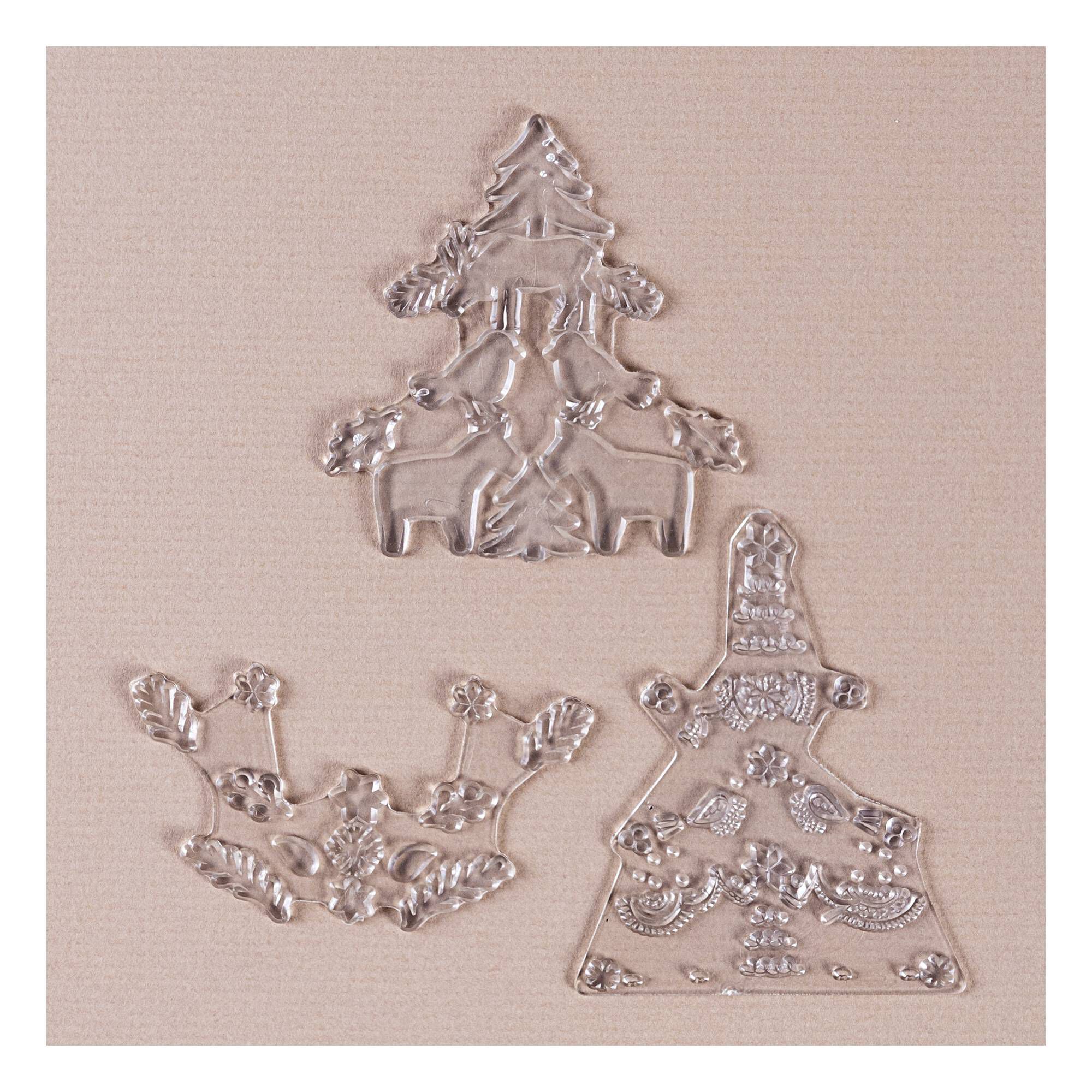 Sizzix Folk Tree Layered Stamp Set 3 Pieces | Hobbycraft