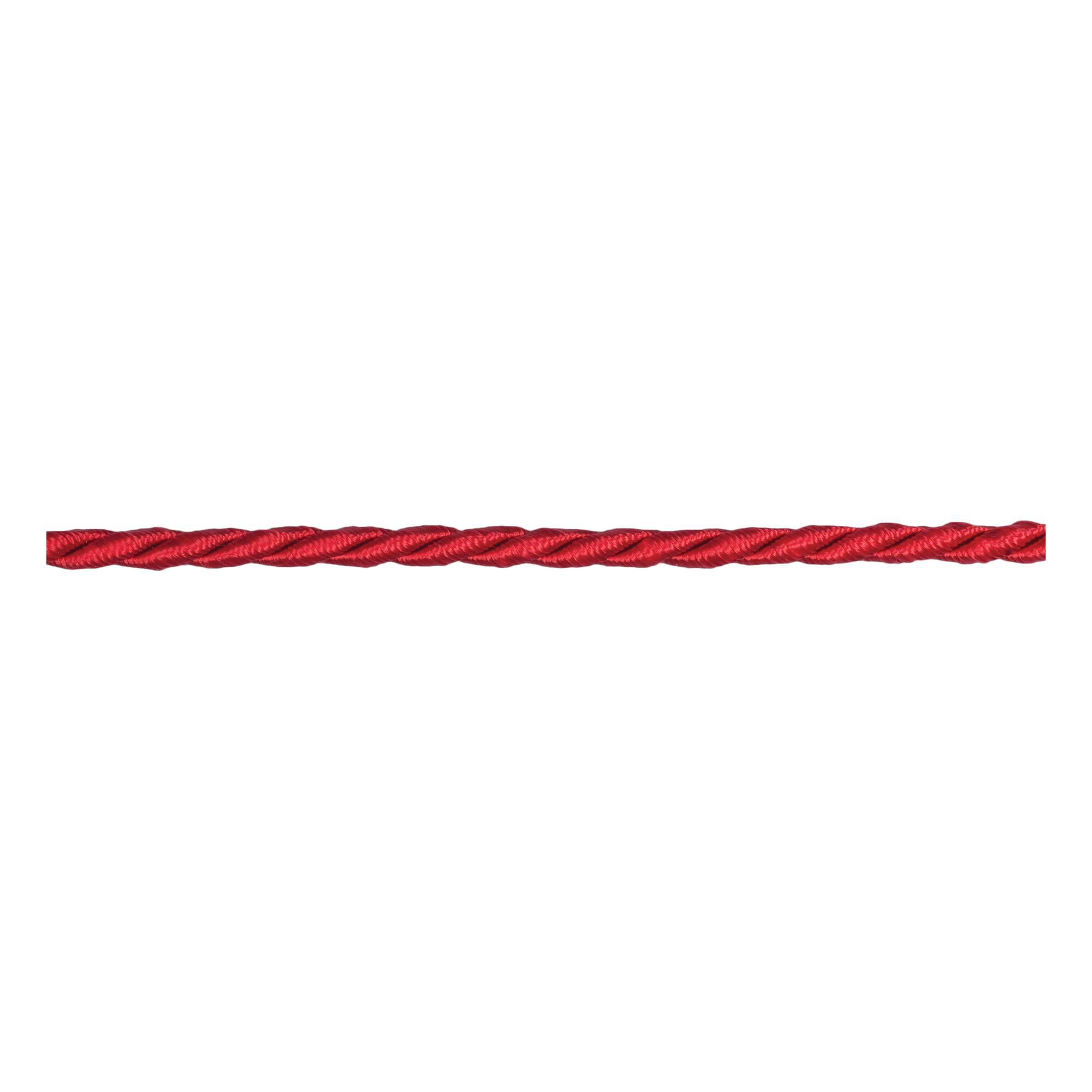 Red 3mm Cord Trim by the Metre | Hobbycraft
