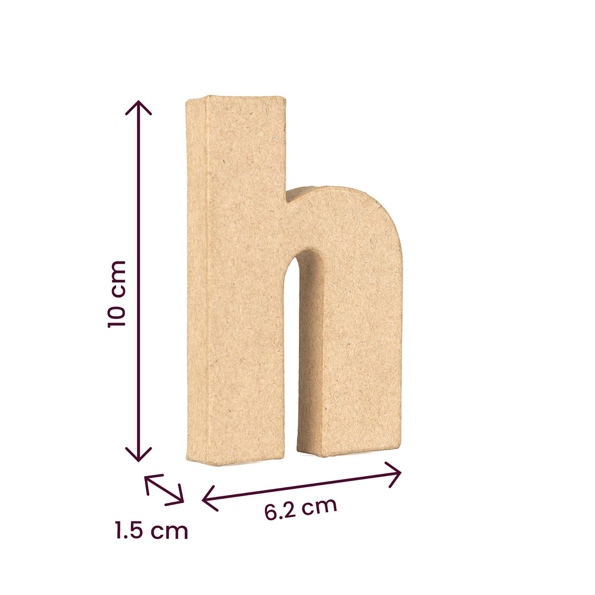 Lowercase Mini Mache Letter H | Hobbycraft