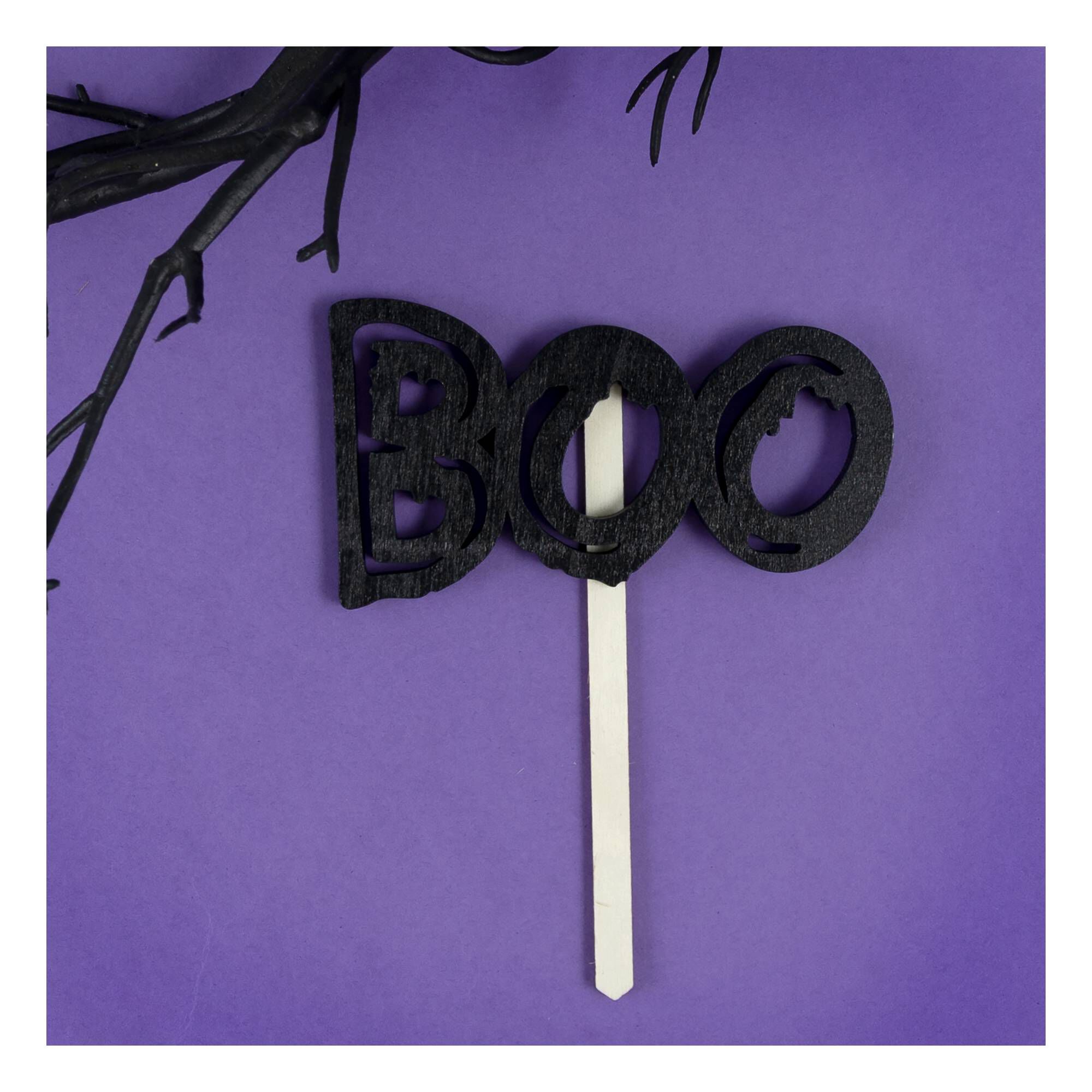Wooden Boo Pick 12.5cm | Hobbycraft
