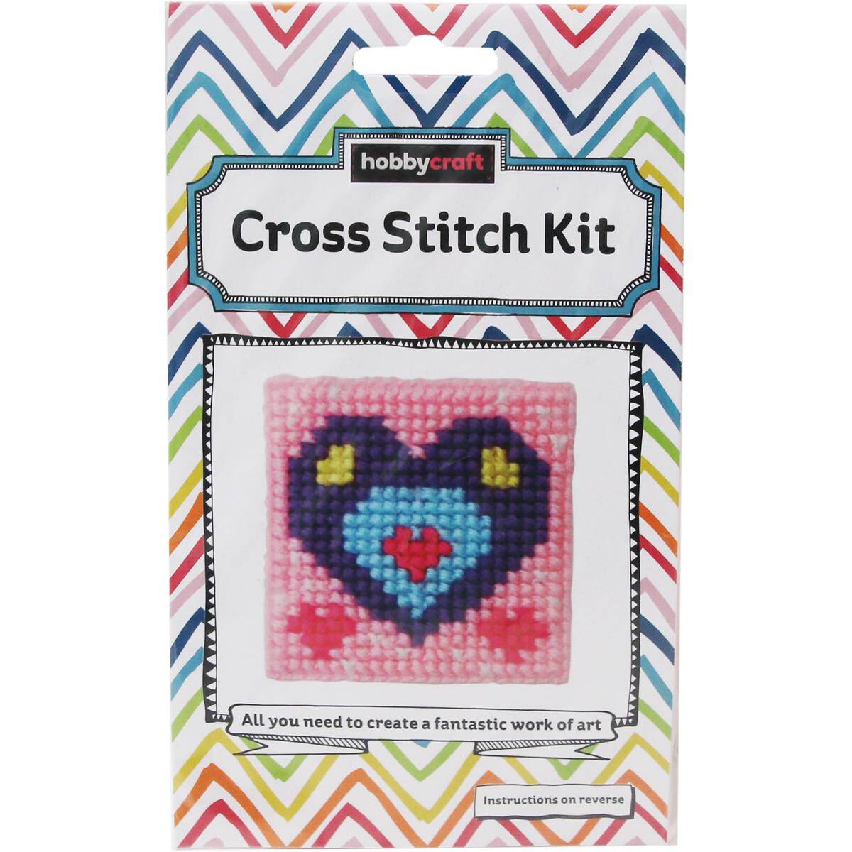 Kids' Heart Cross Stitch Kit | Hobbycraft