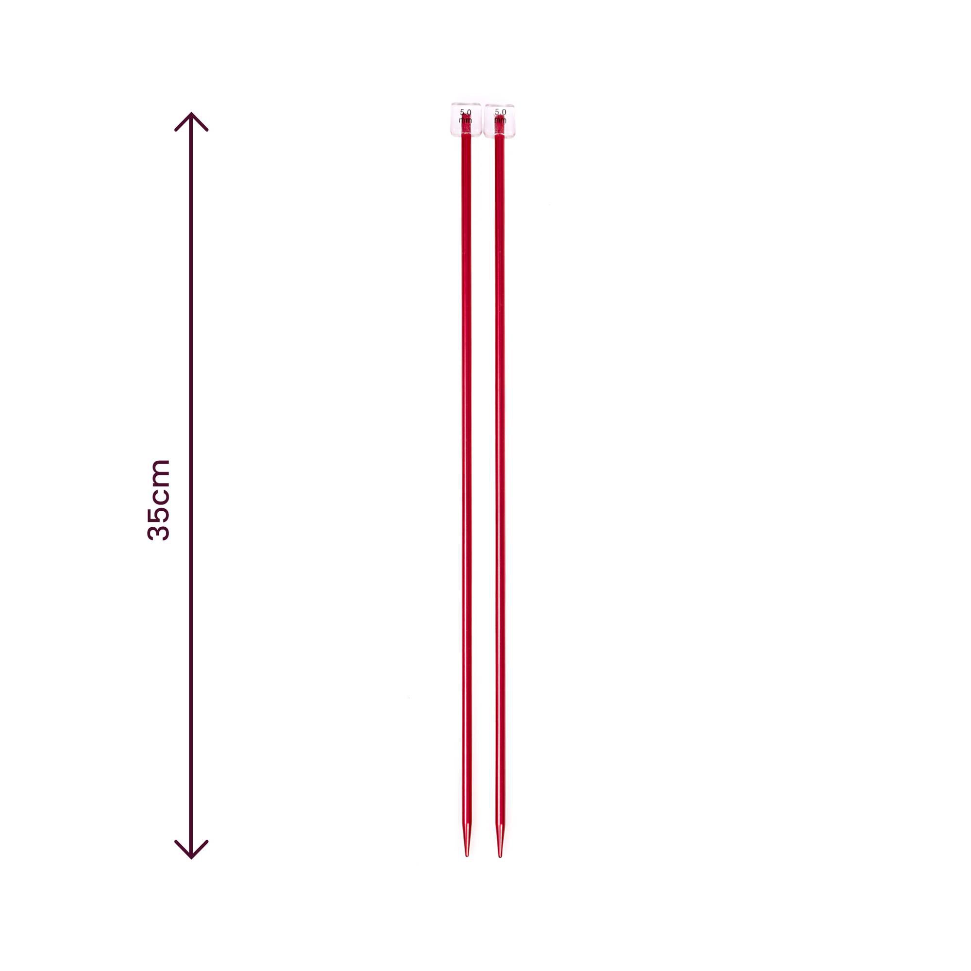Knitcraft Red Knitting Needles 5mm | Hobbycraft