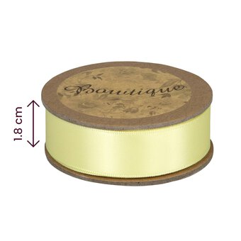 Baby Maize Double-Faced Satin Ribbon 18mm x 5m | Hobbycraft