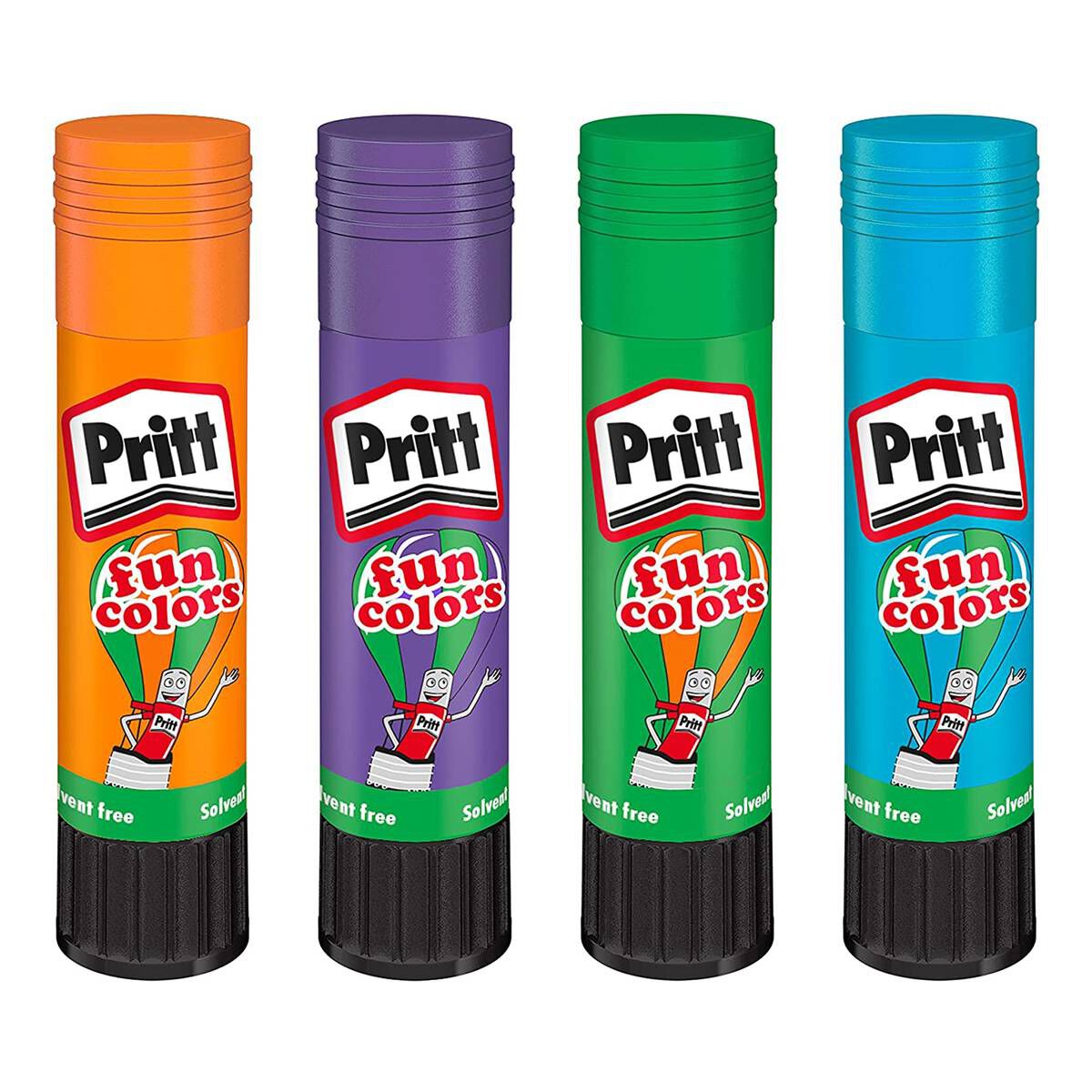Pritt Fun Colour Glue Sticks 4 Pack | Hobbycraft