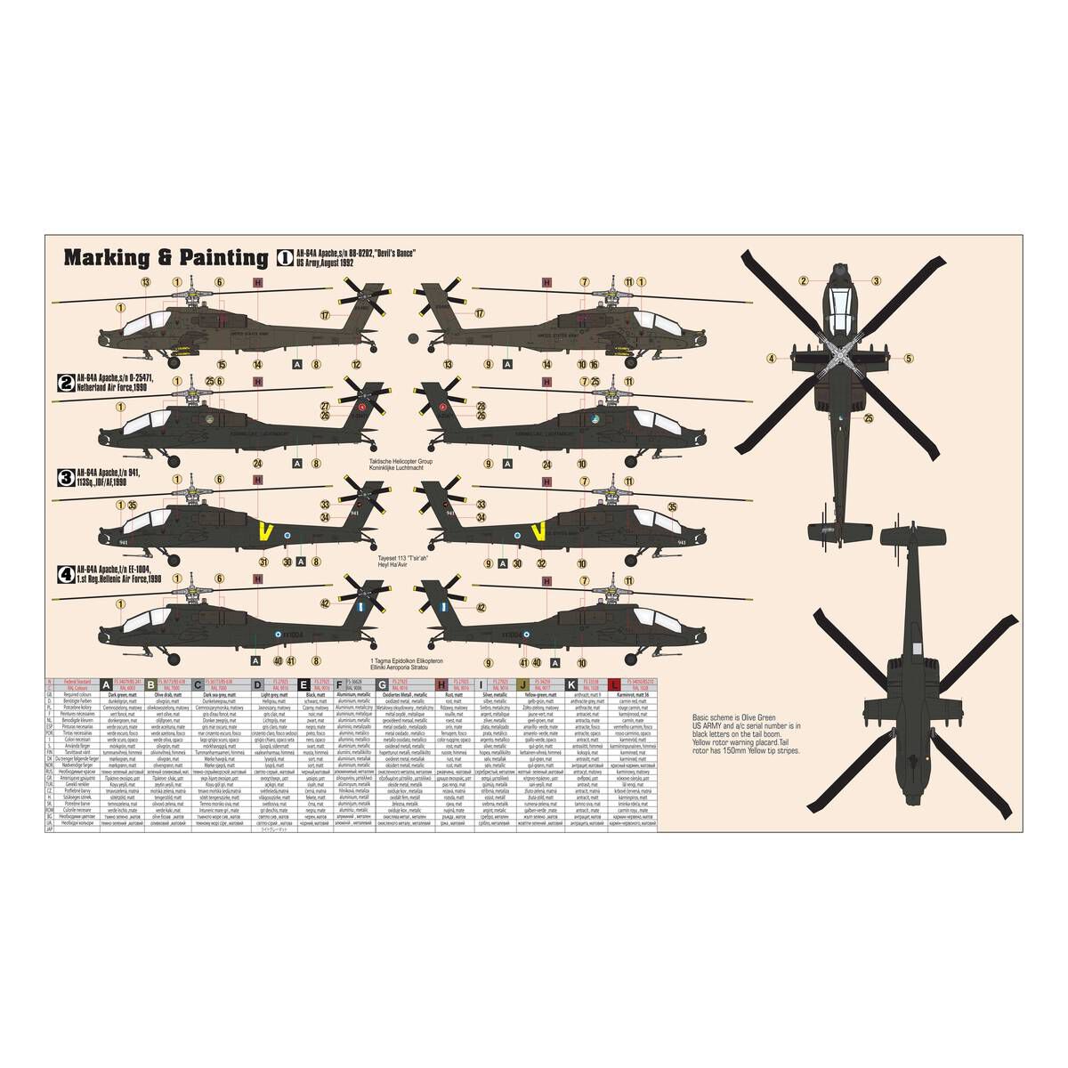 MisterCraft AH-64A Strike Apache Model Kit 1:72 | Hobbycraft