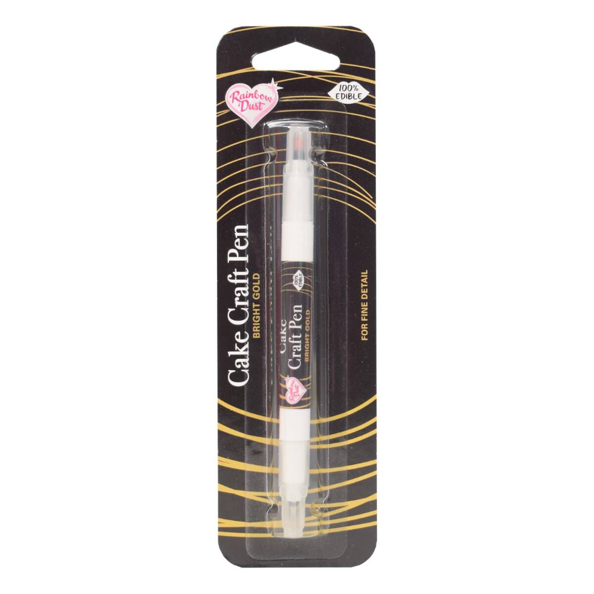 Rainbow Dust Bright Gold Double-Ended Edible Food Pen | Hobbycraft