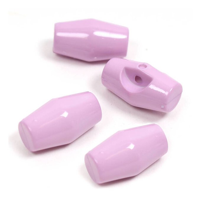 Hemline Purple Basic Barrel Button 4 Pack | Hobbycraft