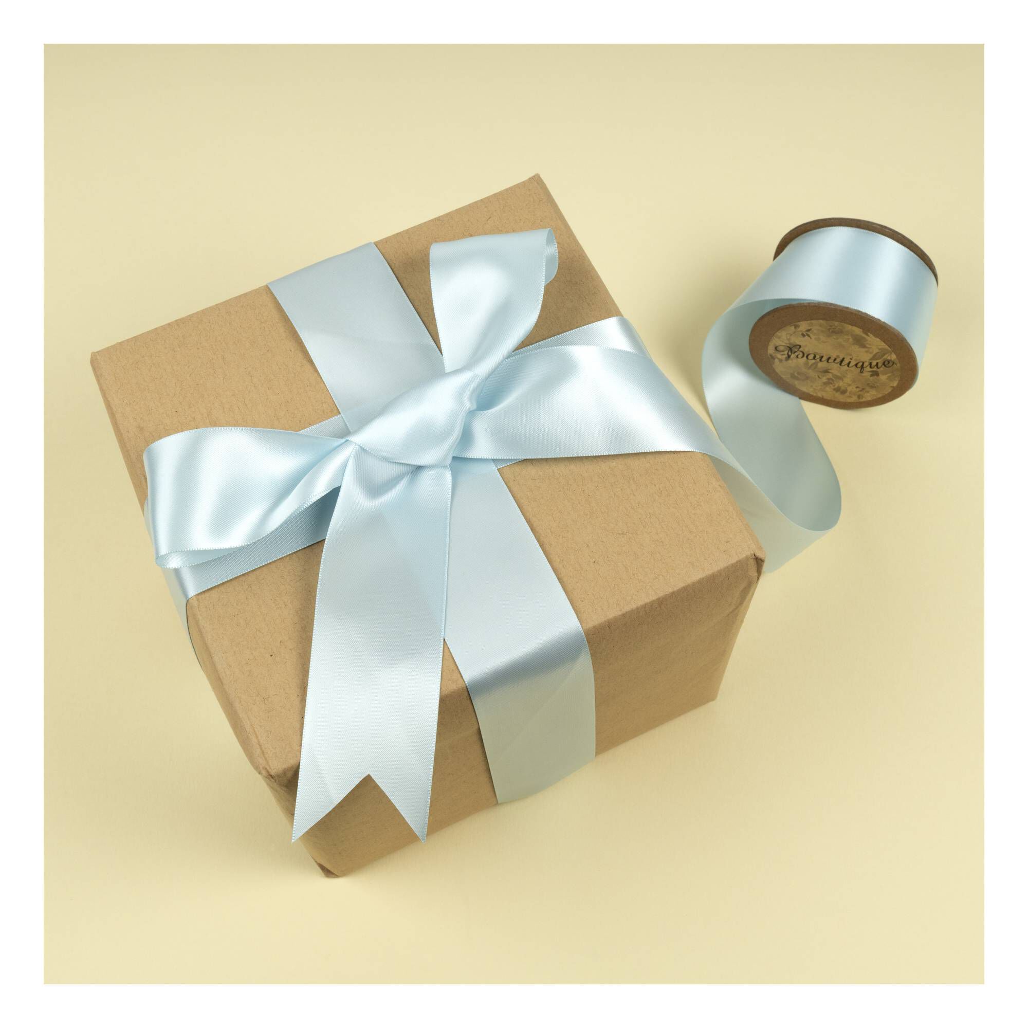 Light Blue Double-Faced Satin Ribbon 36mm x 5m | Hobbycraft