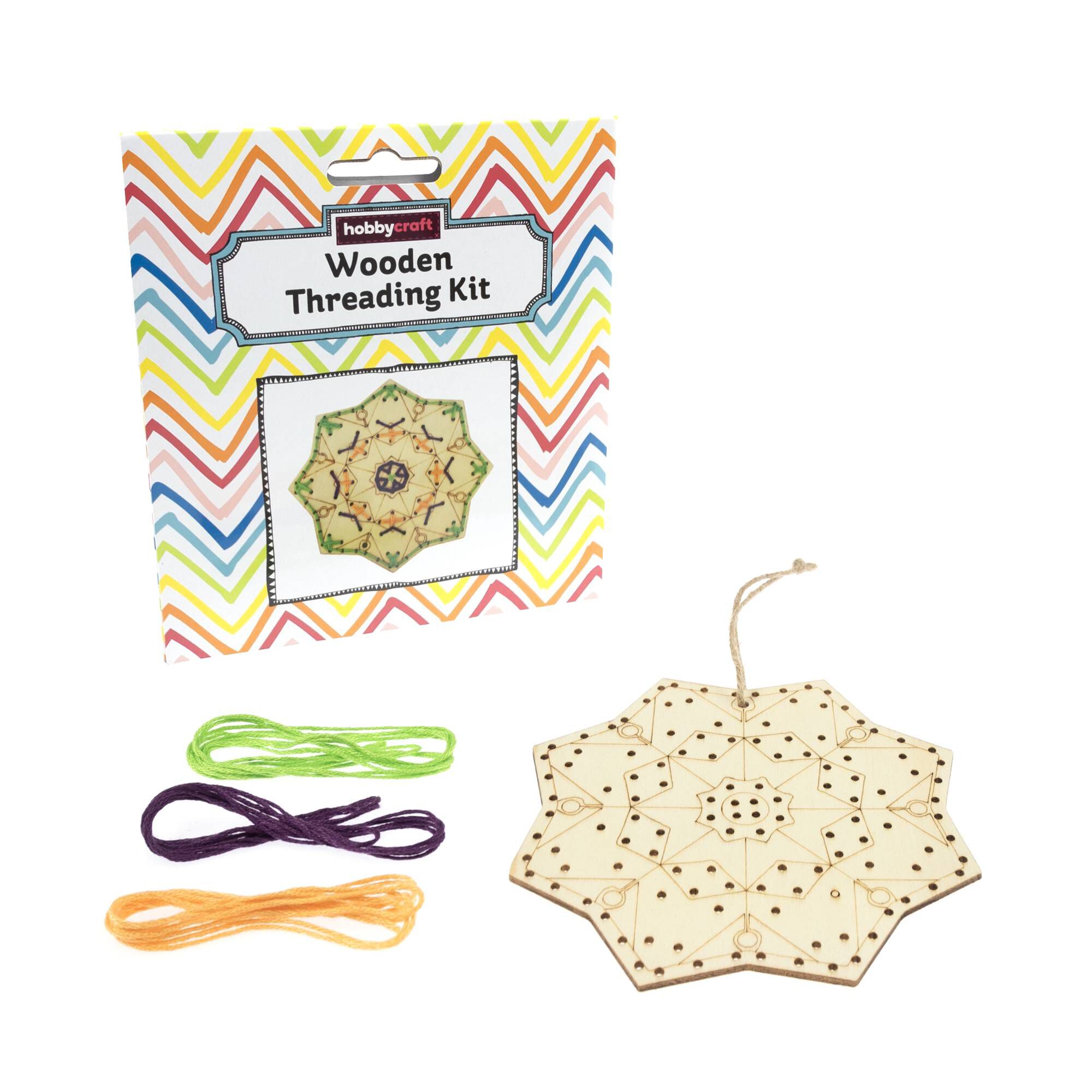 Geometric Mandala Wooden Threading Kit | Hobbycraft