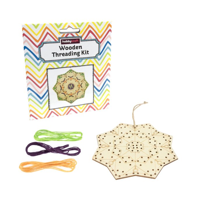 Geometric Mandala Wooden Threading Kit | Hobbycraft