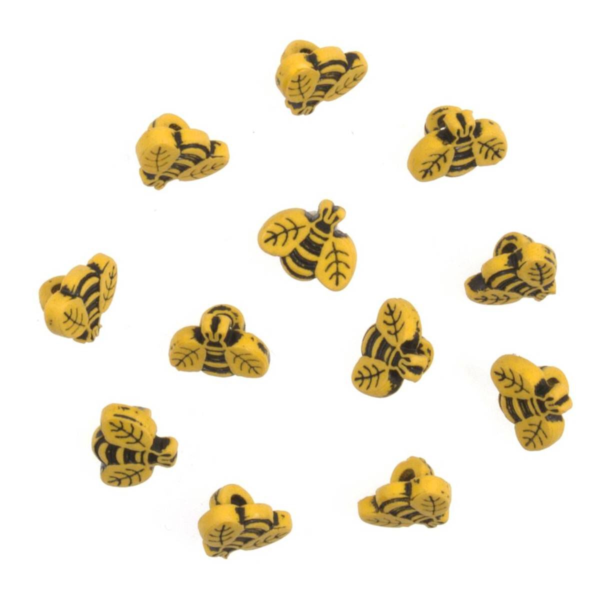 Trimits Bee Craft Buttons 12 Pieces | Hobbycraft