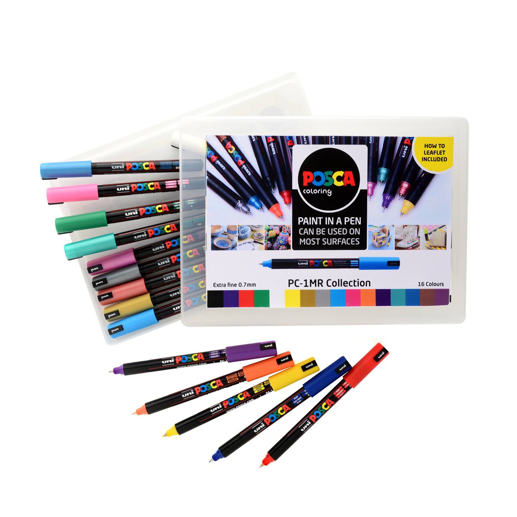 Uni-ball Posca PC-1MR Marker Pens Collection 16 Pack | Hobbycraft