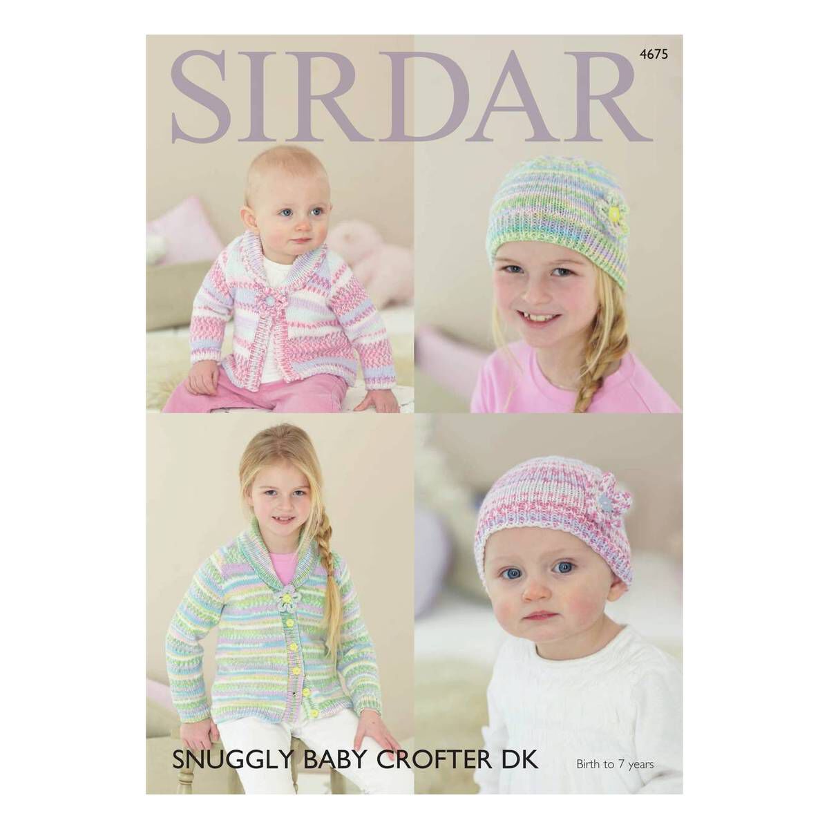 Sirdar Snuggly Baby Crofter DK Cardigans and Hat Digital Pattern 4675 ...