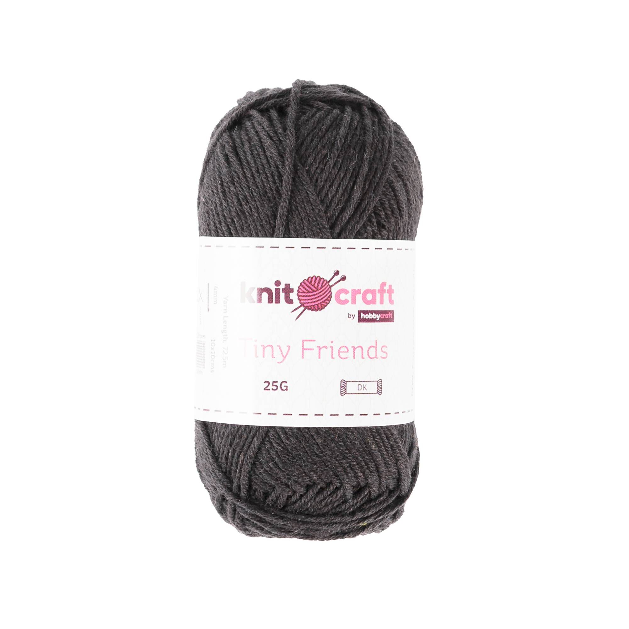 Knitcraft Black Tiny Friends Yarn 25g | Hobbycraft
