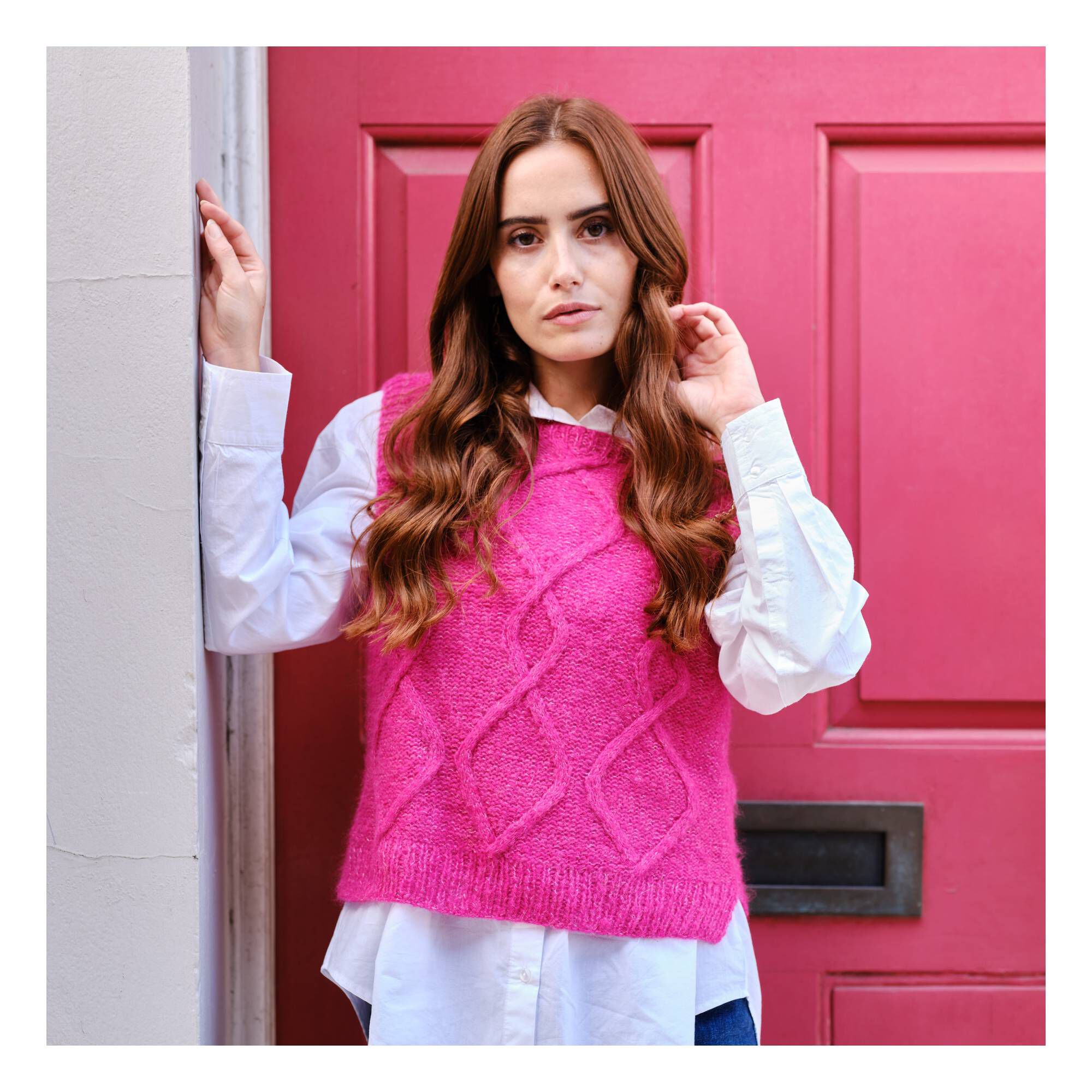 Knitcraft Fluffy Cable Vest Pattern 0339 | Hobbycraft