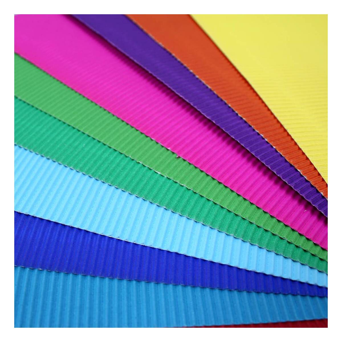 Corrugated Coloured Paper A4 10 Pack | Hobbycraft