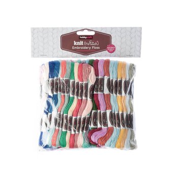 Assorted Embroidery Floss 8m 100 Pack | Hobbycraft