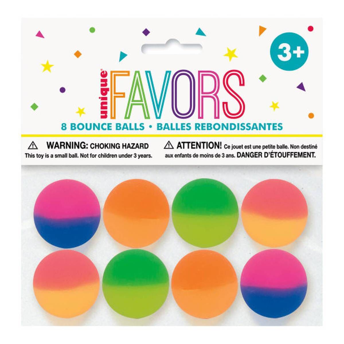 Two Tone Bounce Balls 8 Pack | Hobbycraft