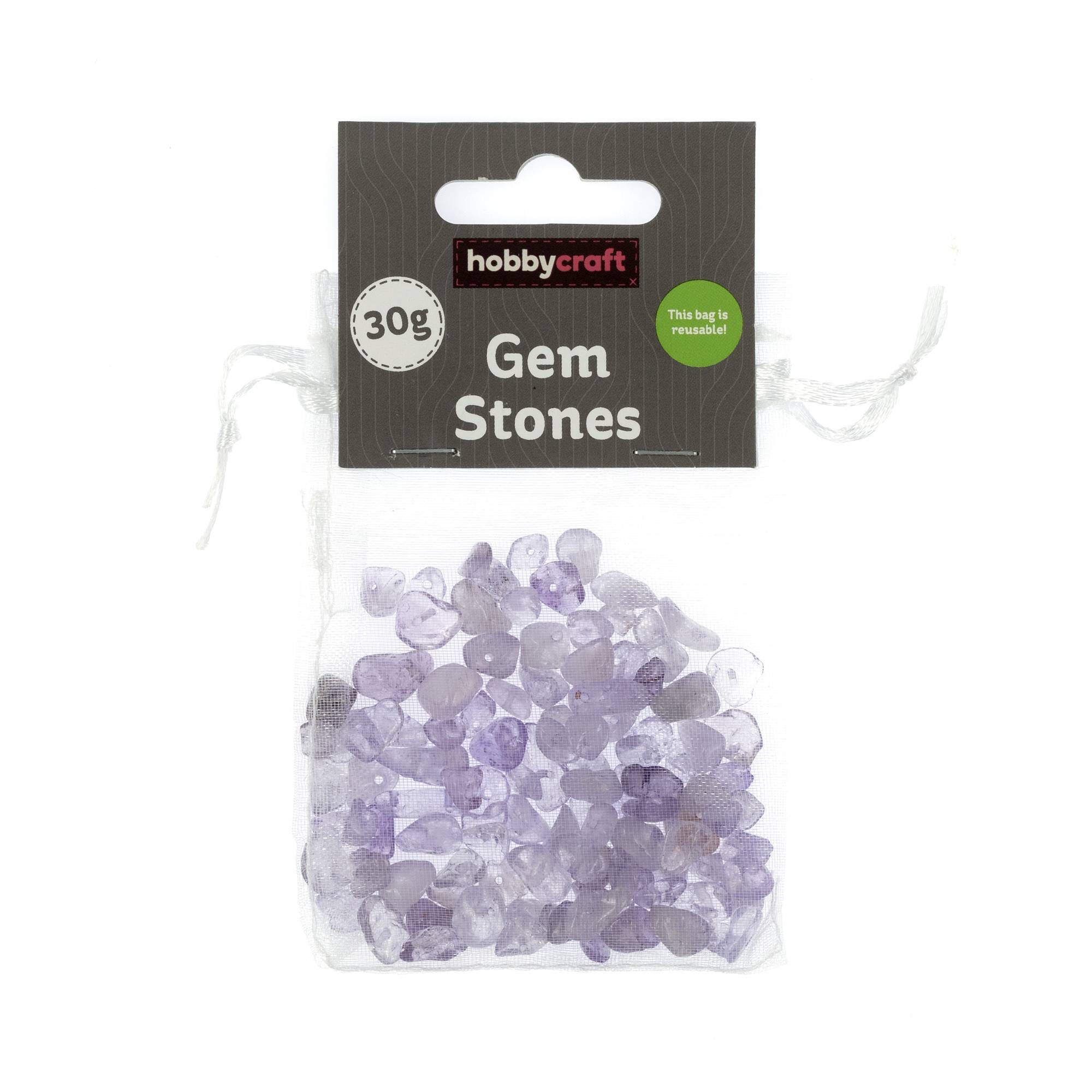 Lilac Gem Stones 30g | Hobbycraft