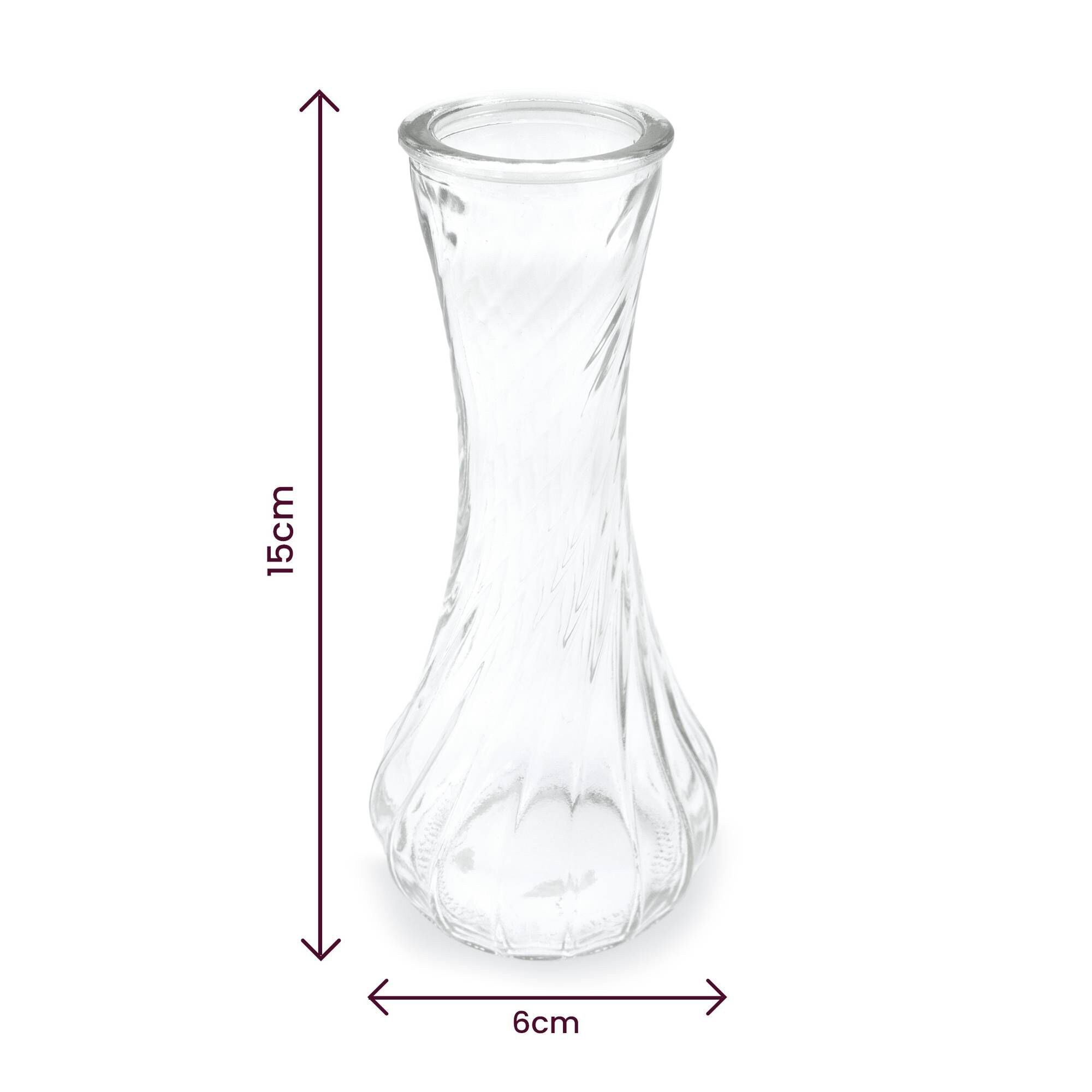 Beaker Bud Glass Vase 15cm x 6cm | Hobbycraft