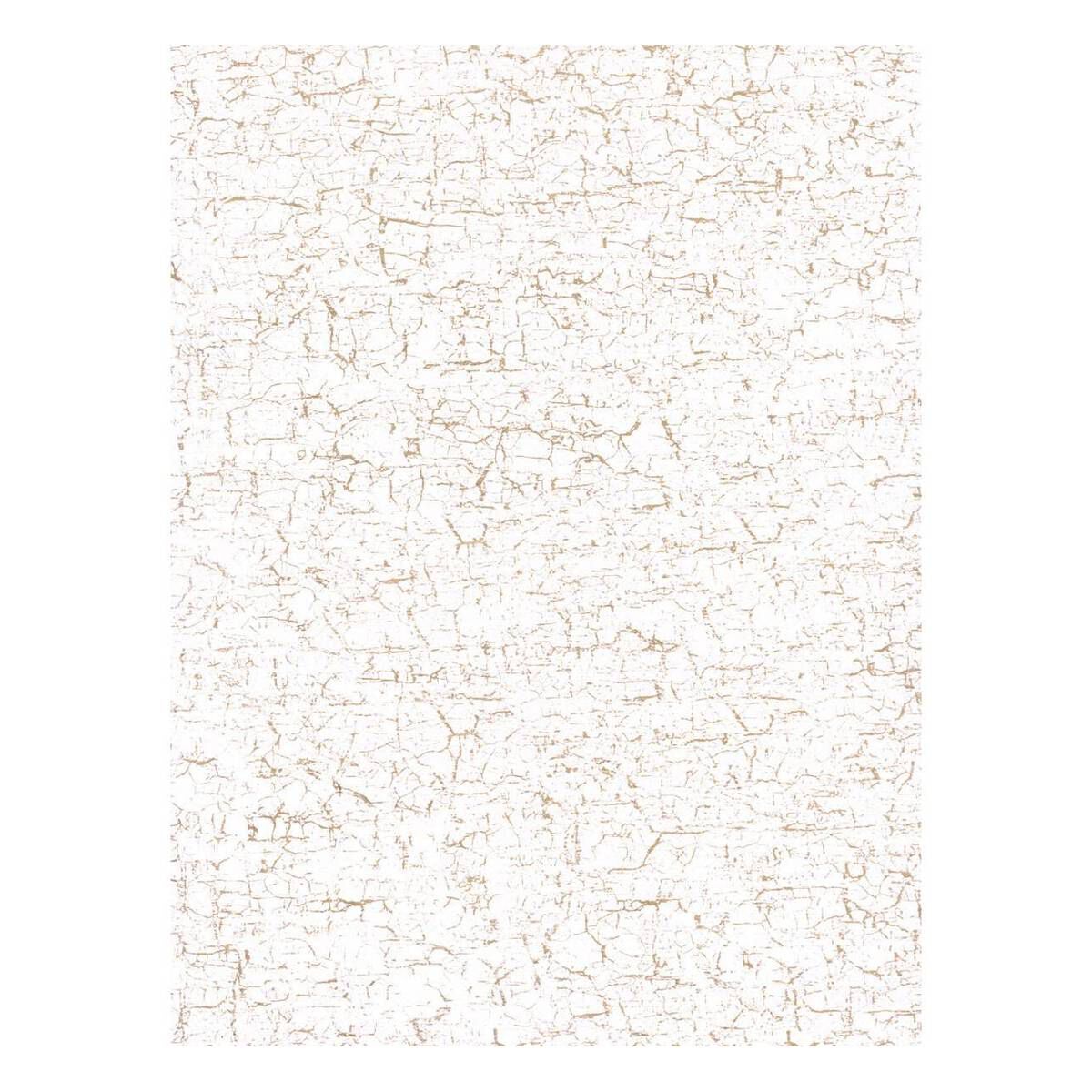 Decopatch Gold and White Crackle Paper 3 Sheets | Hobbycraft