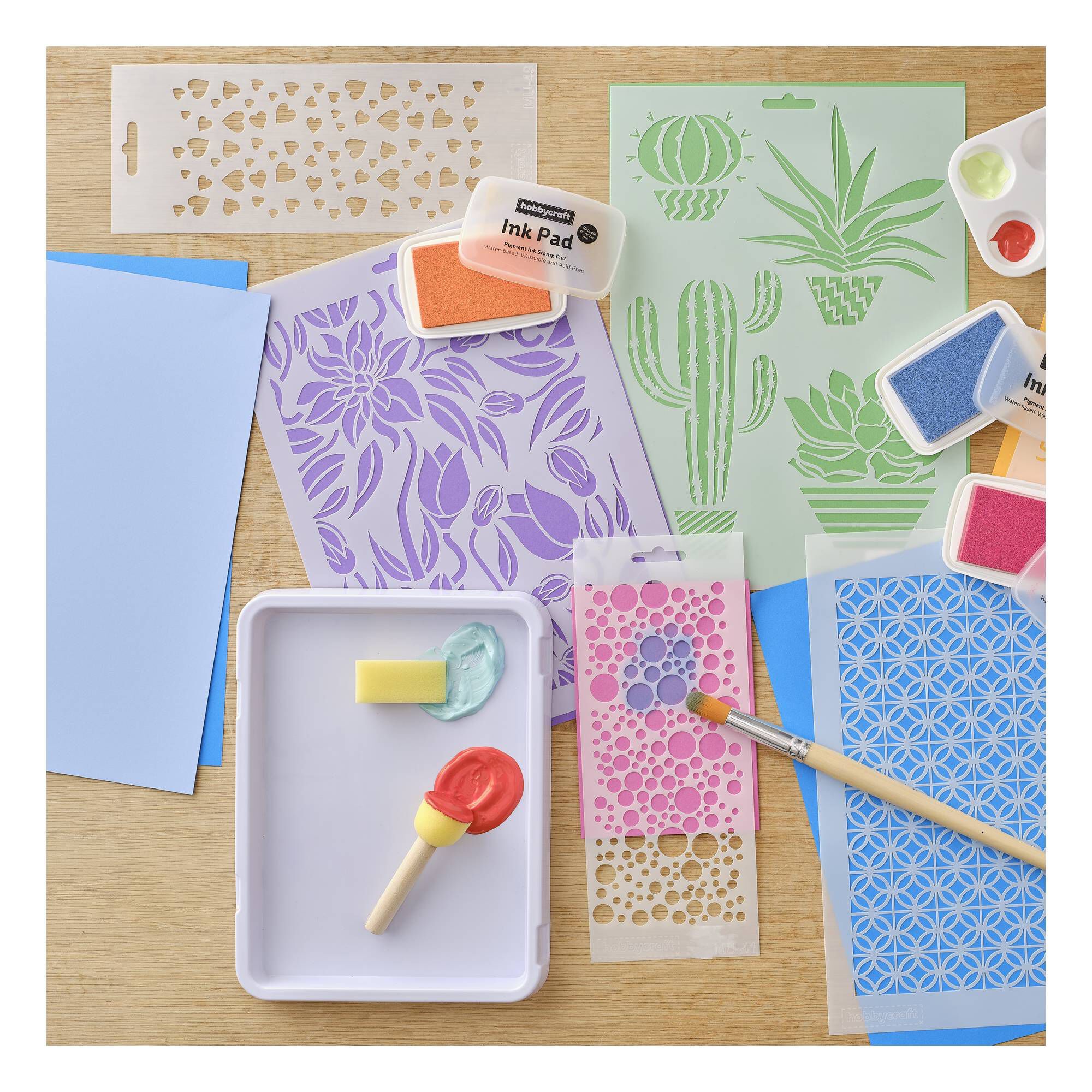 Flower Collection Stencil 21cm x 29cm | Hobbycraft