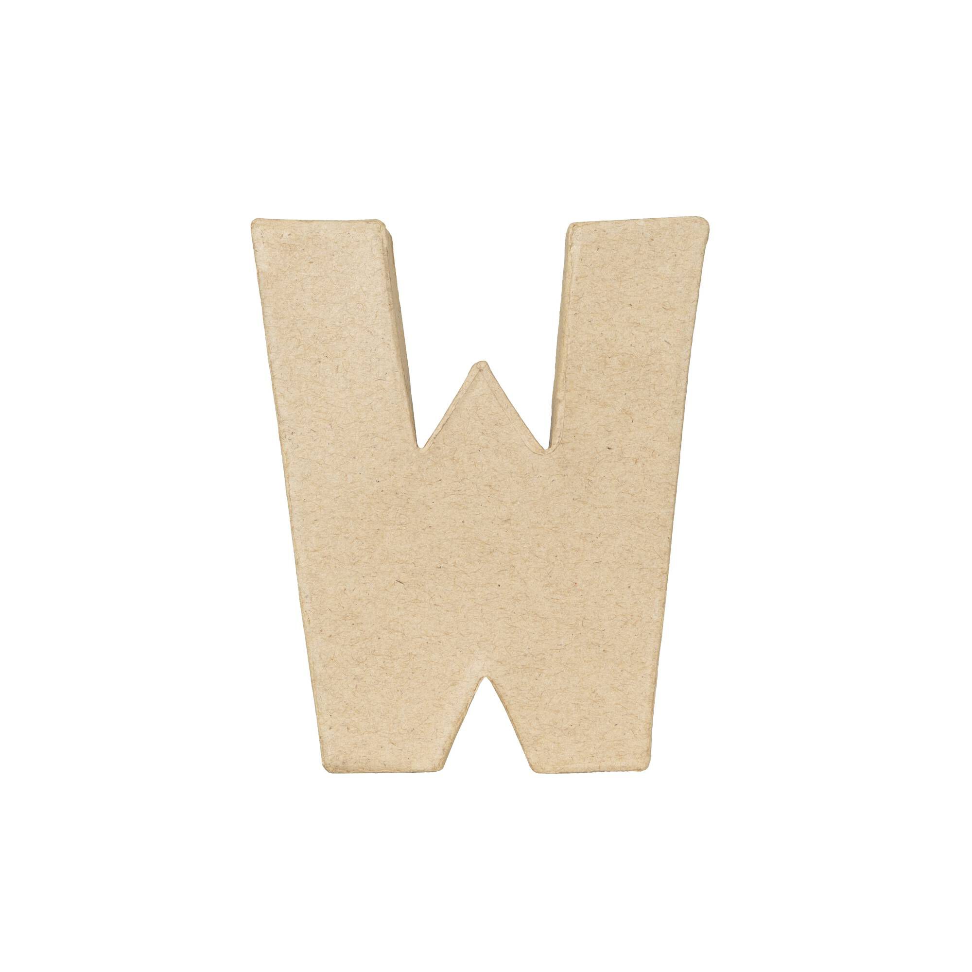 Mini Mache Letter W 10cm | Hobbycraft