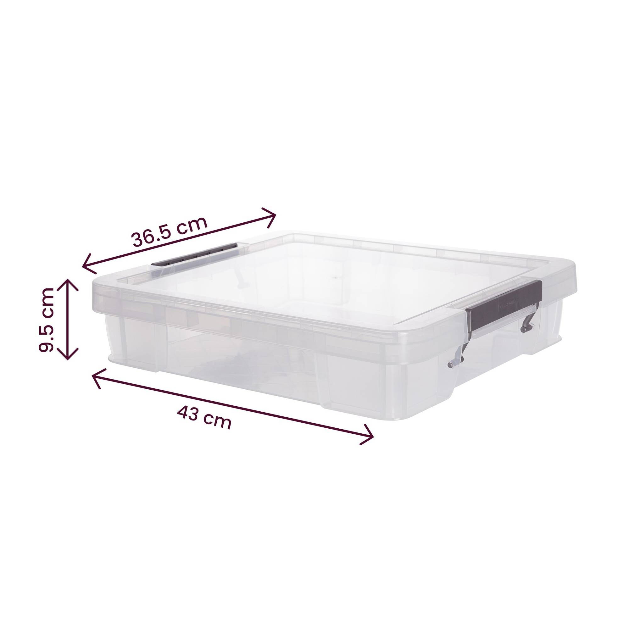 Whitefurze Allstore 9 Litre Clear Storage Box | Hobbycraft
