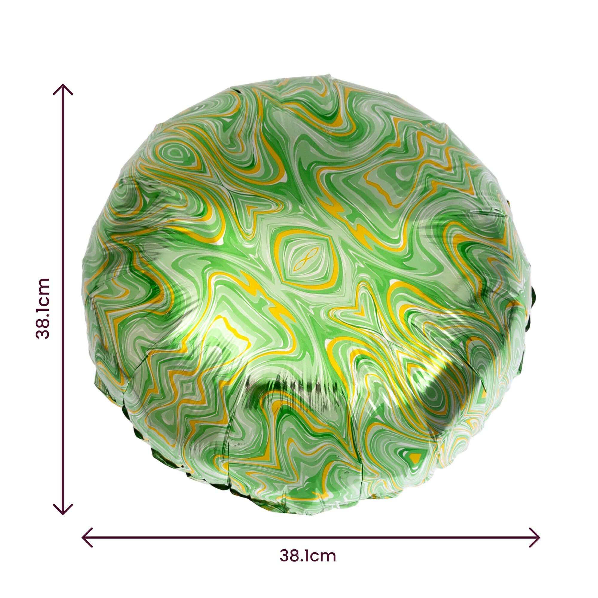 Large Green Marble Foil Balloon | Hobbycraft