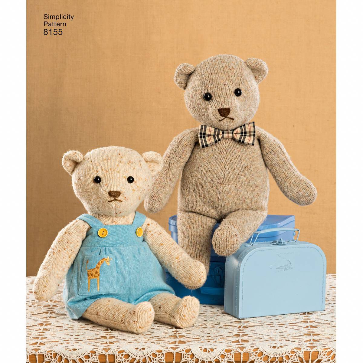 Simplicity Stuffed Bears Sewing Pattern 8155 | Hobbycraft