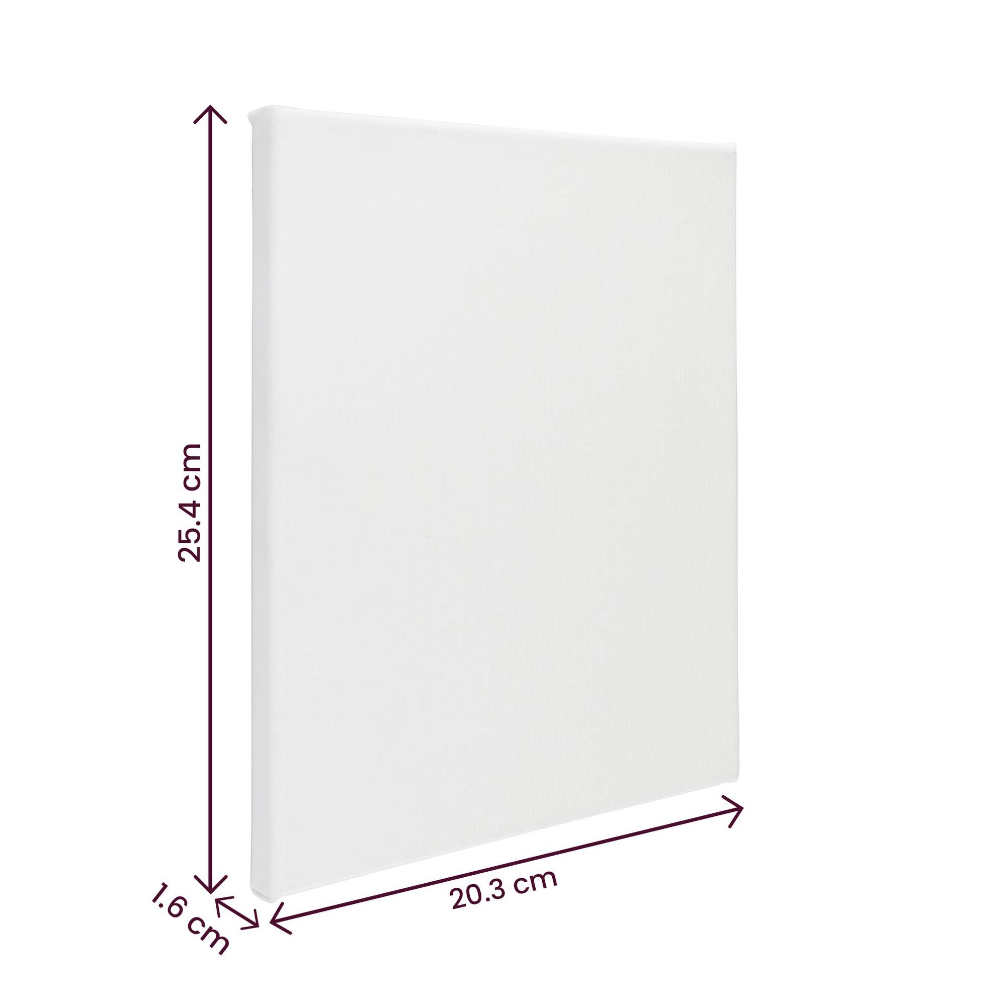 Stretched Canvas 25.4cm x 20.3cm 3 Pack | Hobbycraft