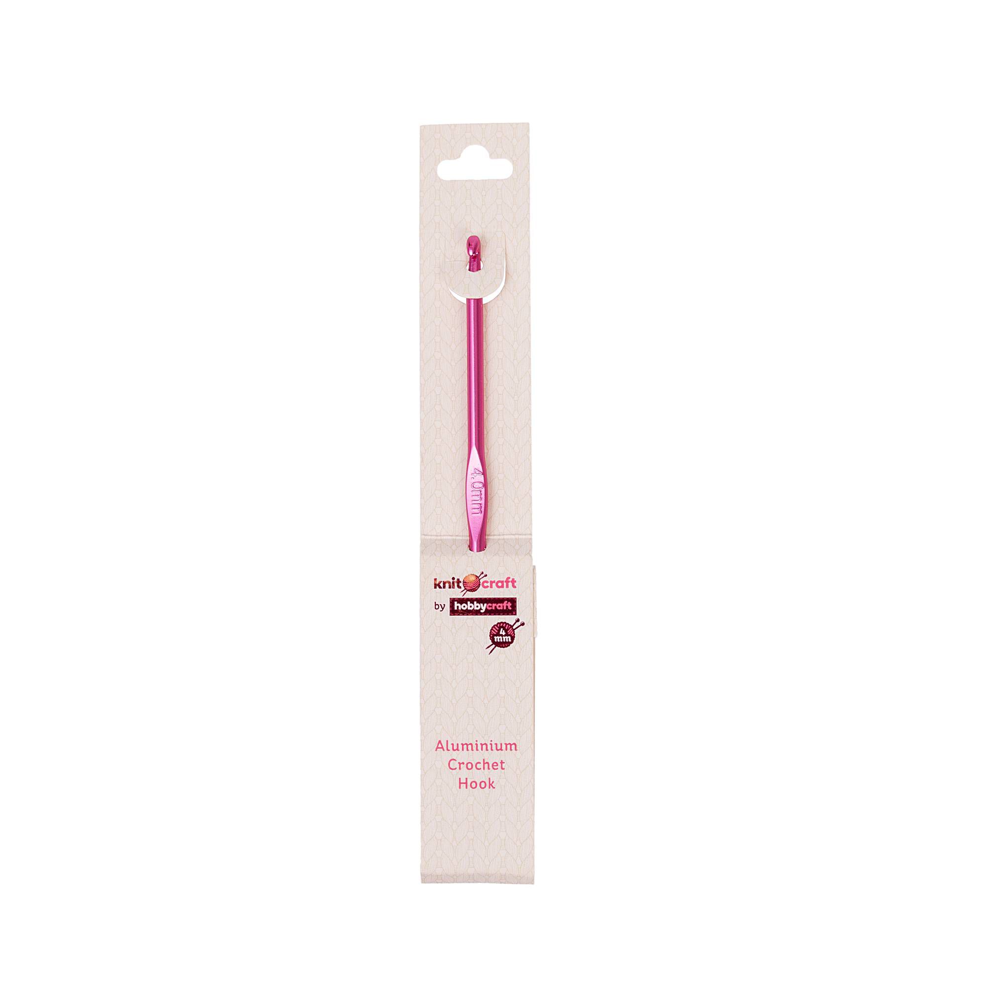 Knitcraft Pink Crochet Hook 4mm | Hobbycraft