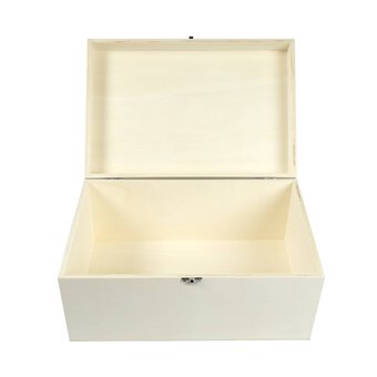 Wooden Storage Box 35cm x 25cm x 17cm | Hobbycraft