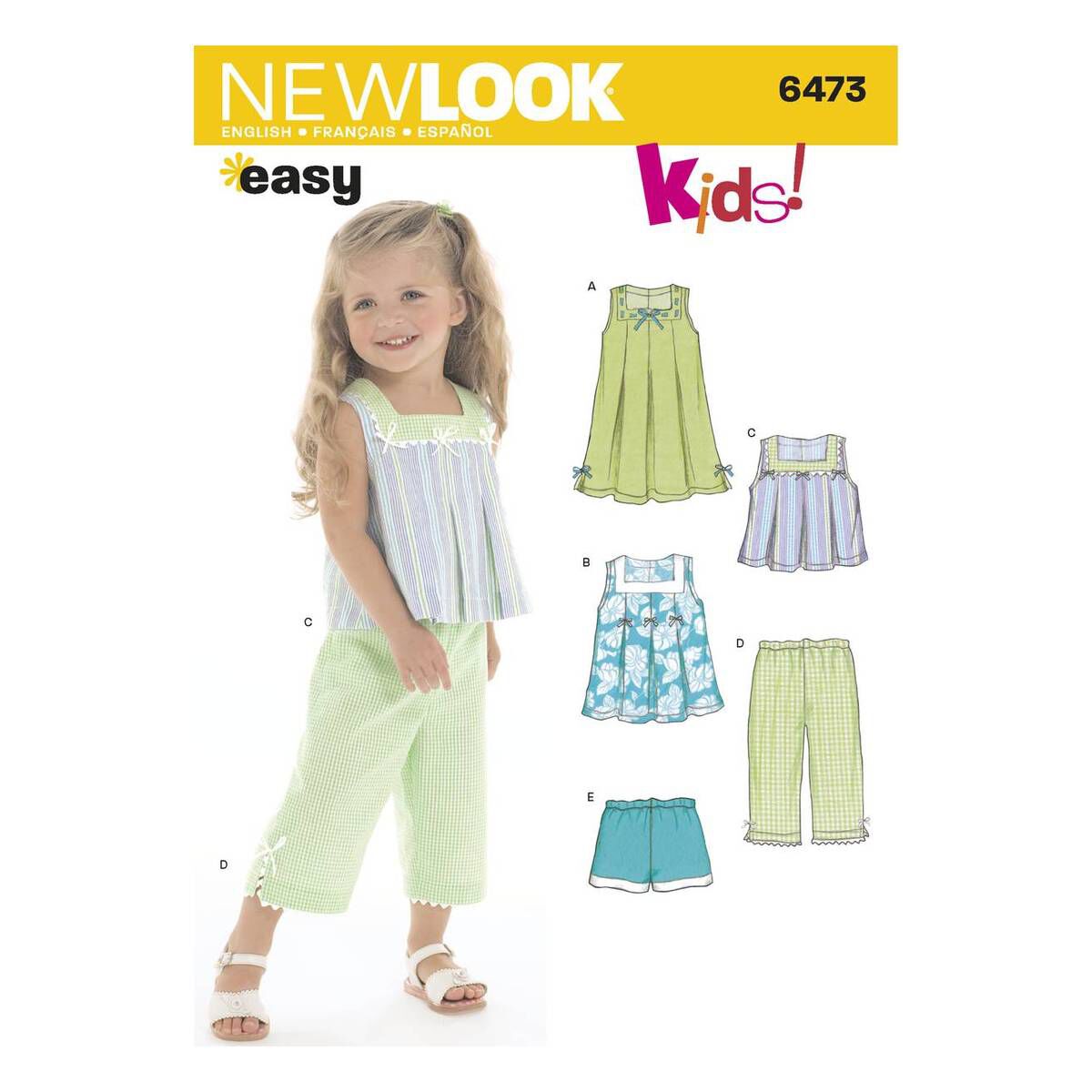 New Look Toddler's Separates Sewing Pattern 6473 | Hobbycraft