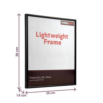 Black Lightweight Frame 28cm x 35cm | Hobbycraft