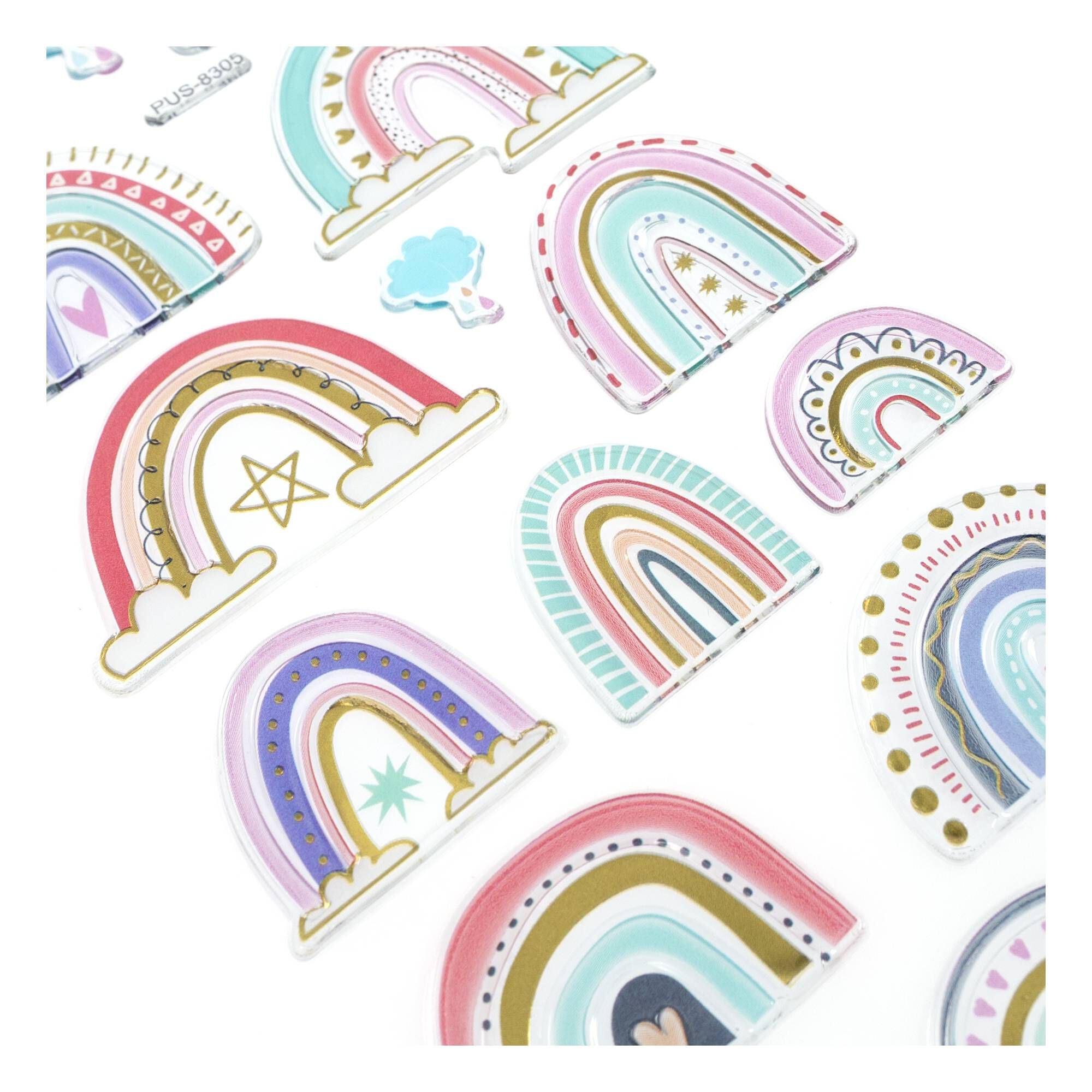 Rainbow Gel Stickers | Hobbycraft