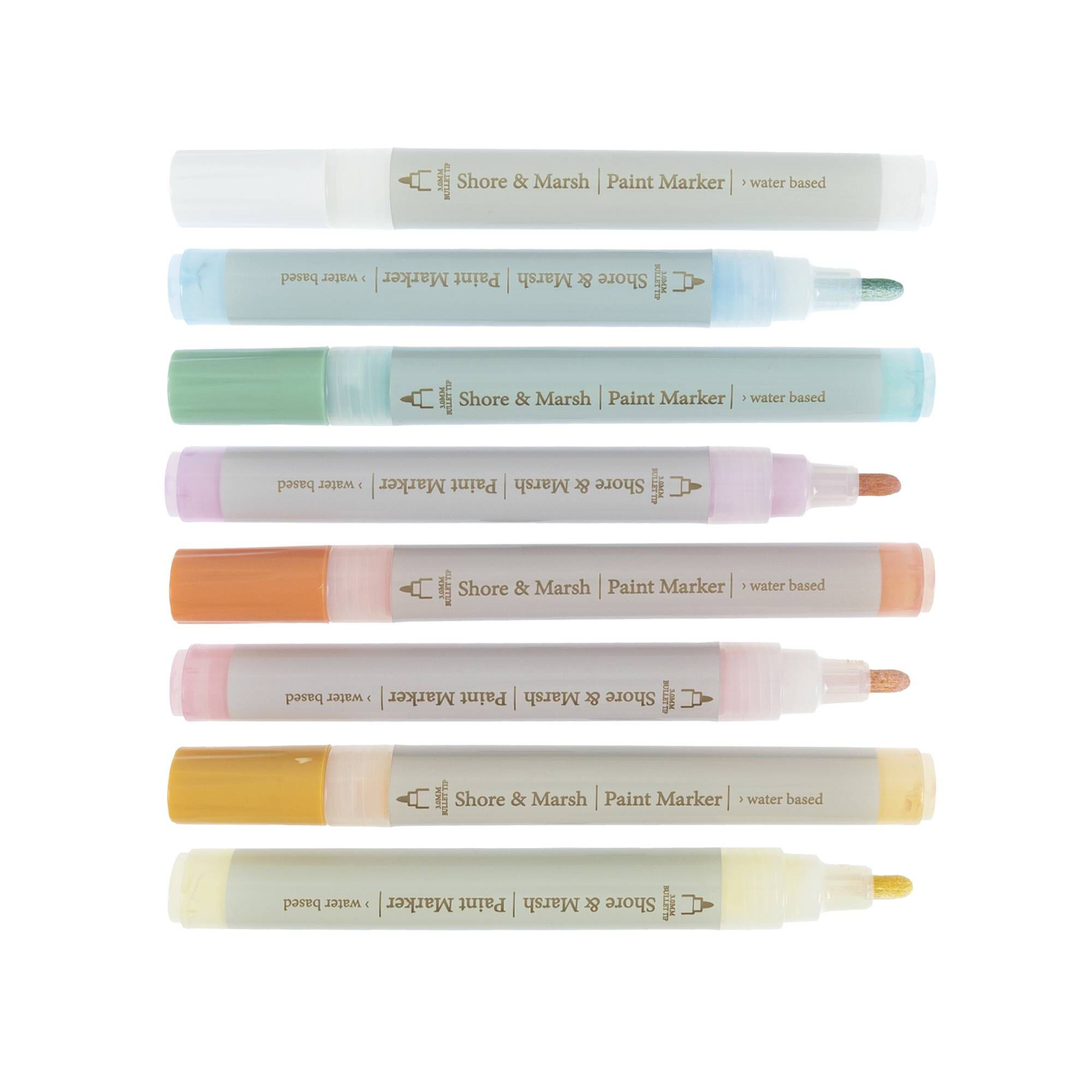 Shore & Marsh Pastel Paint Markers 8 Pack | Hobbycraft